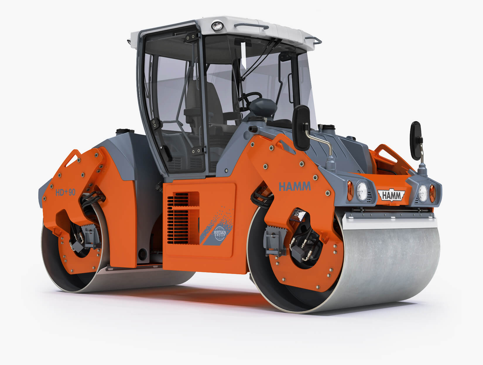 Articulated Tandem Road Roller Hamm HD90 - 3D Model by modelspro