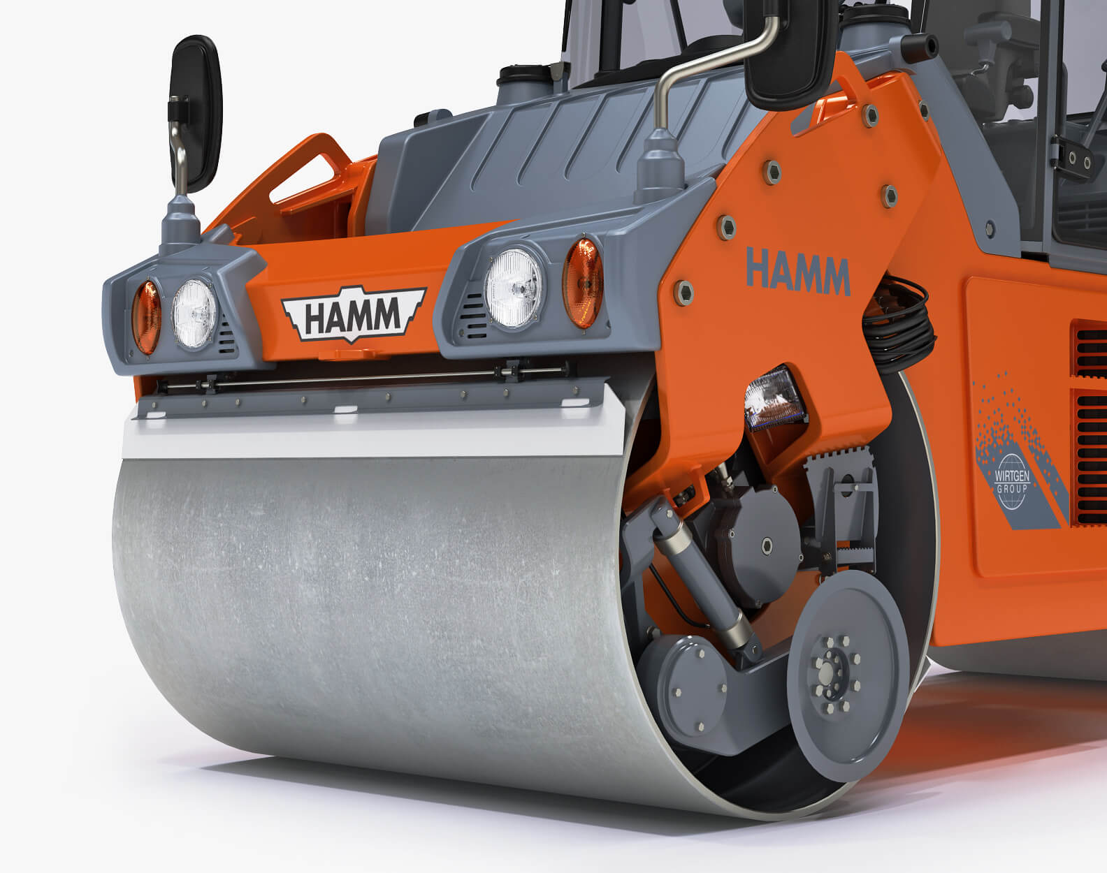 Articulated Tandem Road Roller Hamm HD90 - 3D Model by modelspro