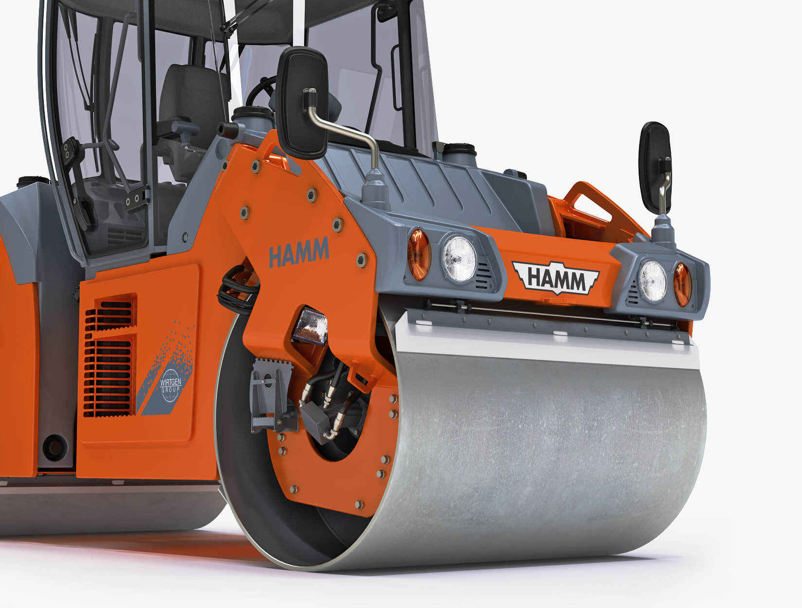 Articulated Tandem Road Roller Hamm HD90 - 3D Model by modelspro