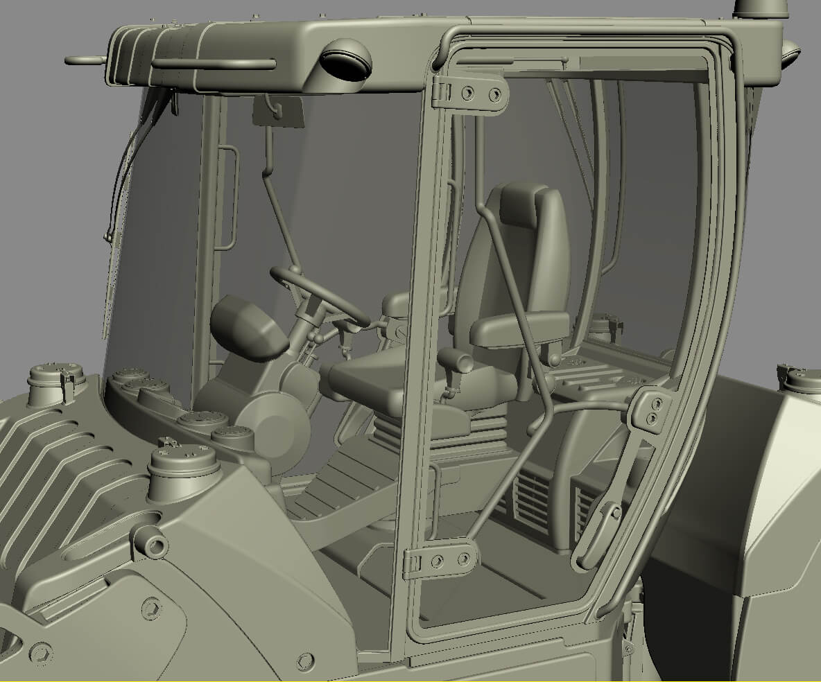 Articulated Tandem Road Roller Hamm HD90 - 3D Model by modelspro