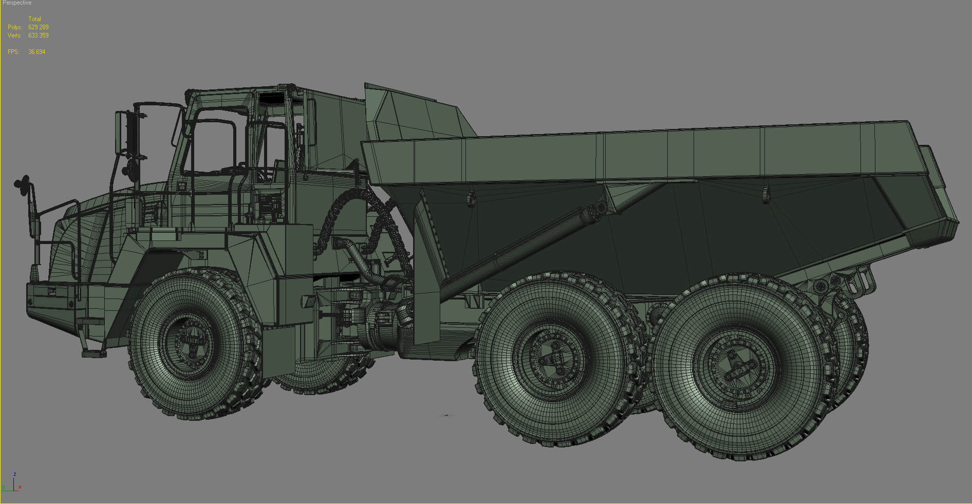 Articulated Truck Komatsu HM300 - 3D Model by modelspro