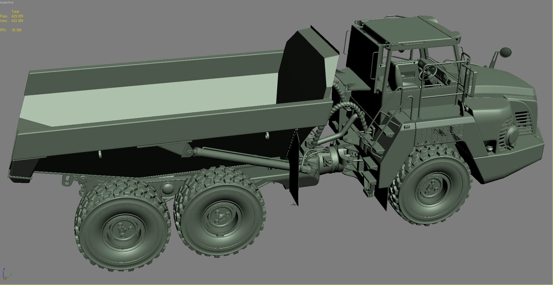 Articulated Truck Komatsu HM300 - 3D Model by modelspro