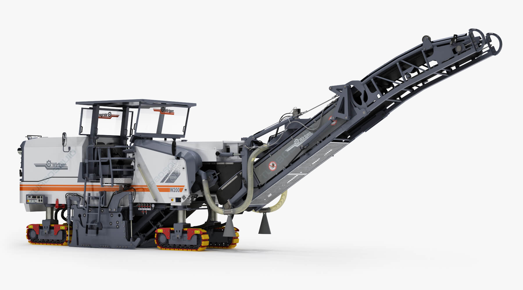 Asphalt Milling Machine Wirtgen W200 - 3D Model by modelspro