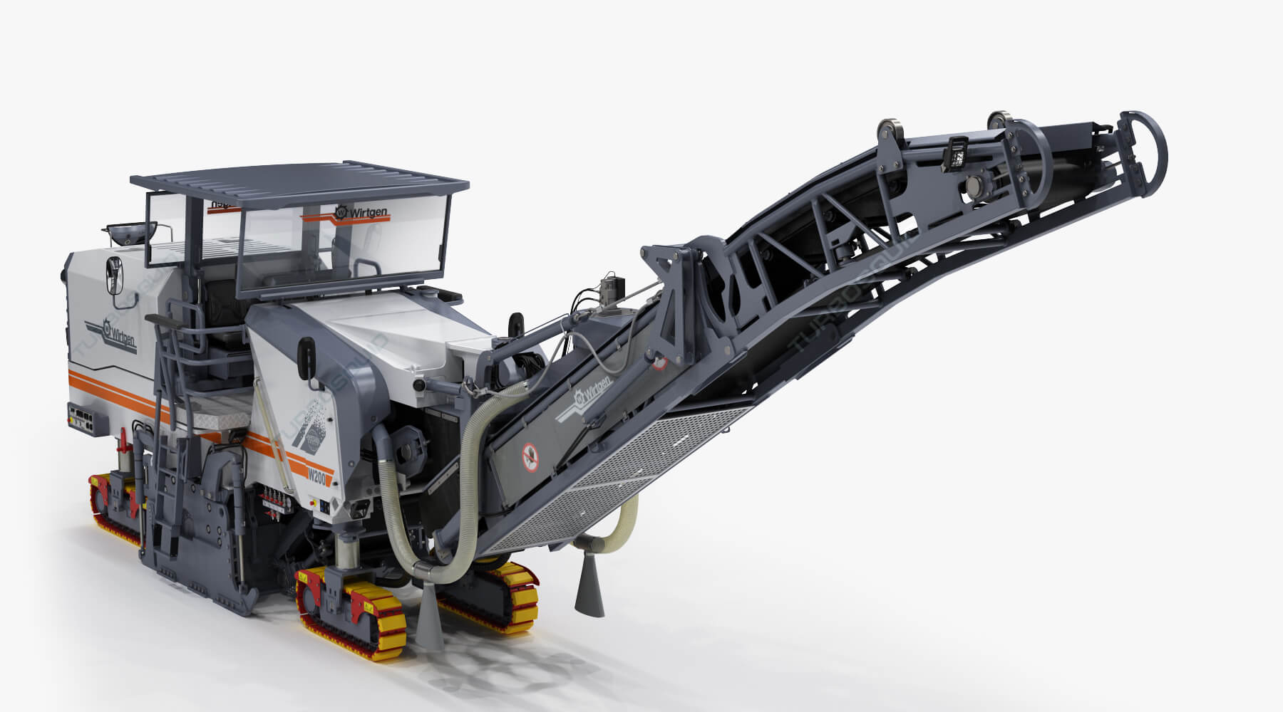 Asphalt Milling Machine Wirtgen W200 - 3D Model by modelspro
