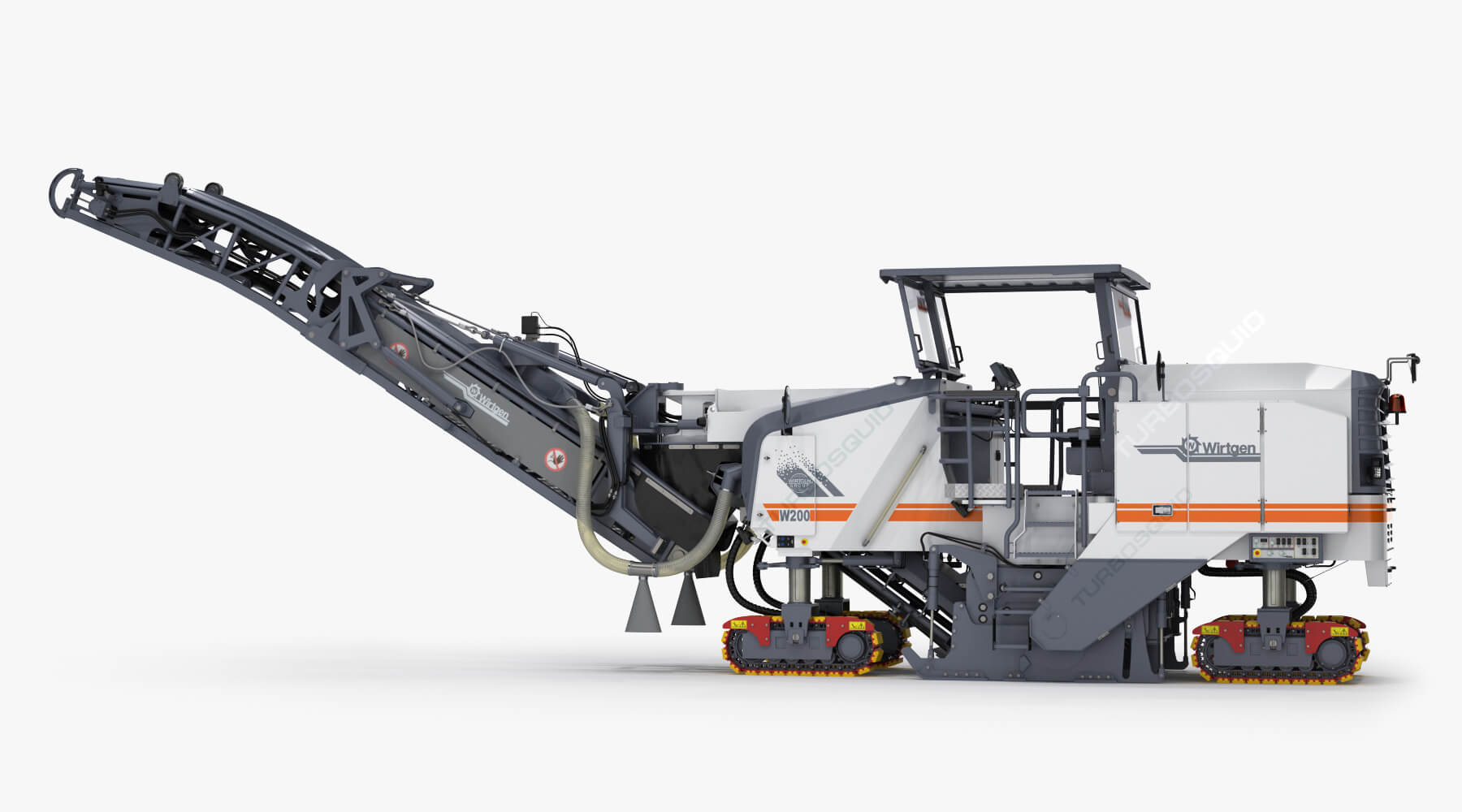 Asphalt Milling Machine Wirtgen W200 - 3D Model by modelspro