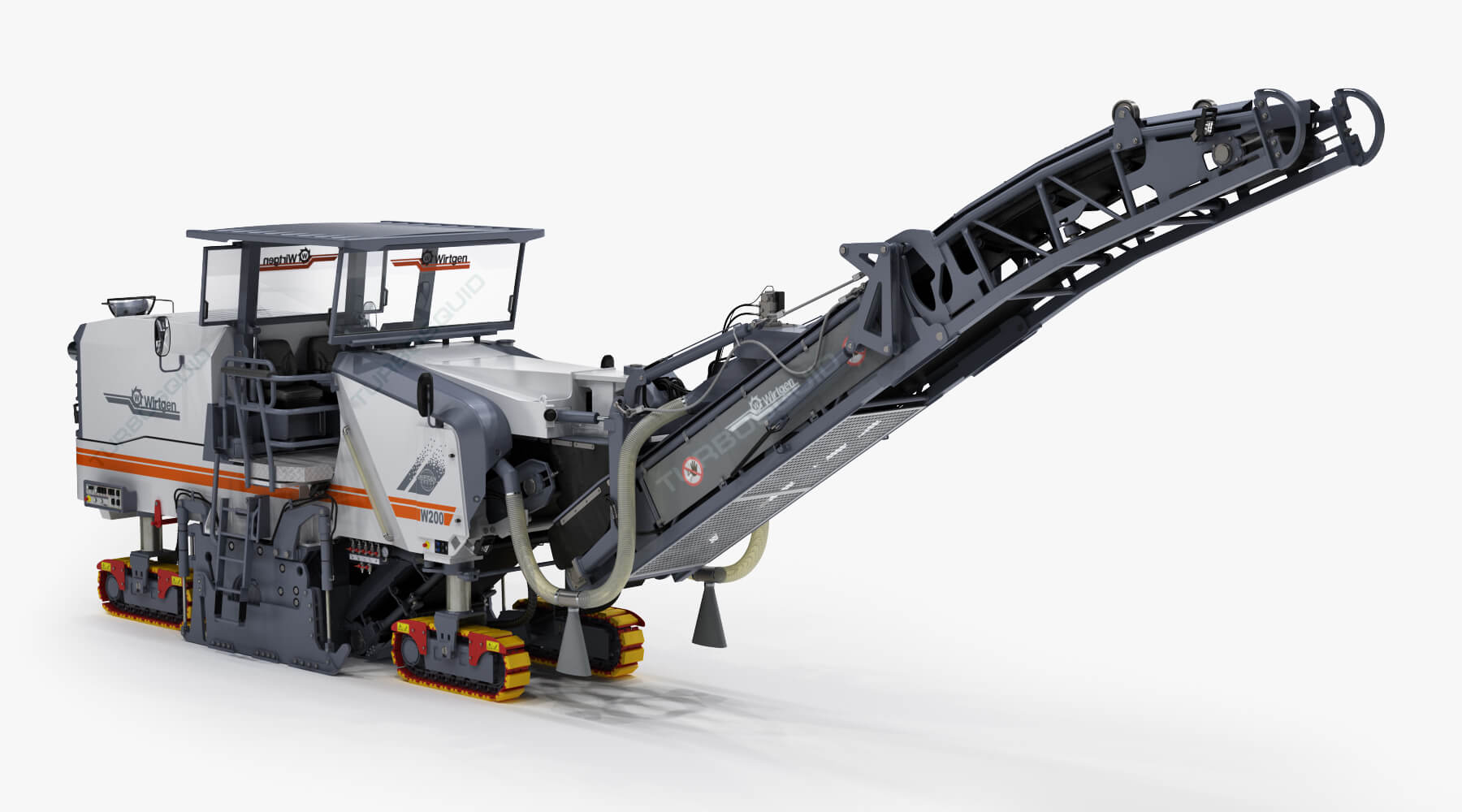 Asphalt Milling Machine Wirtgen W200 - 3D Model by modelspro