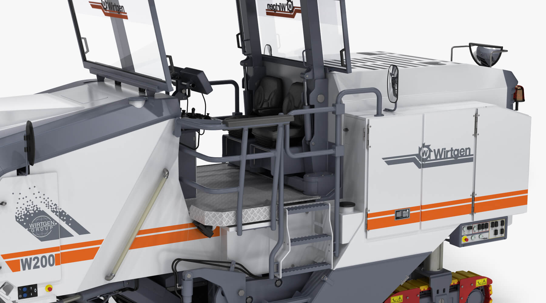 Asphalt Milling Machine Wirtgen W200 - 3D Model by modelspro