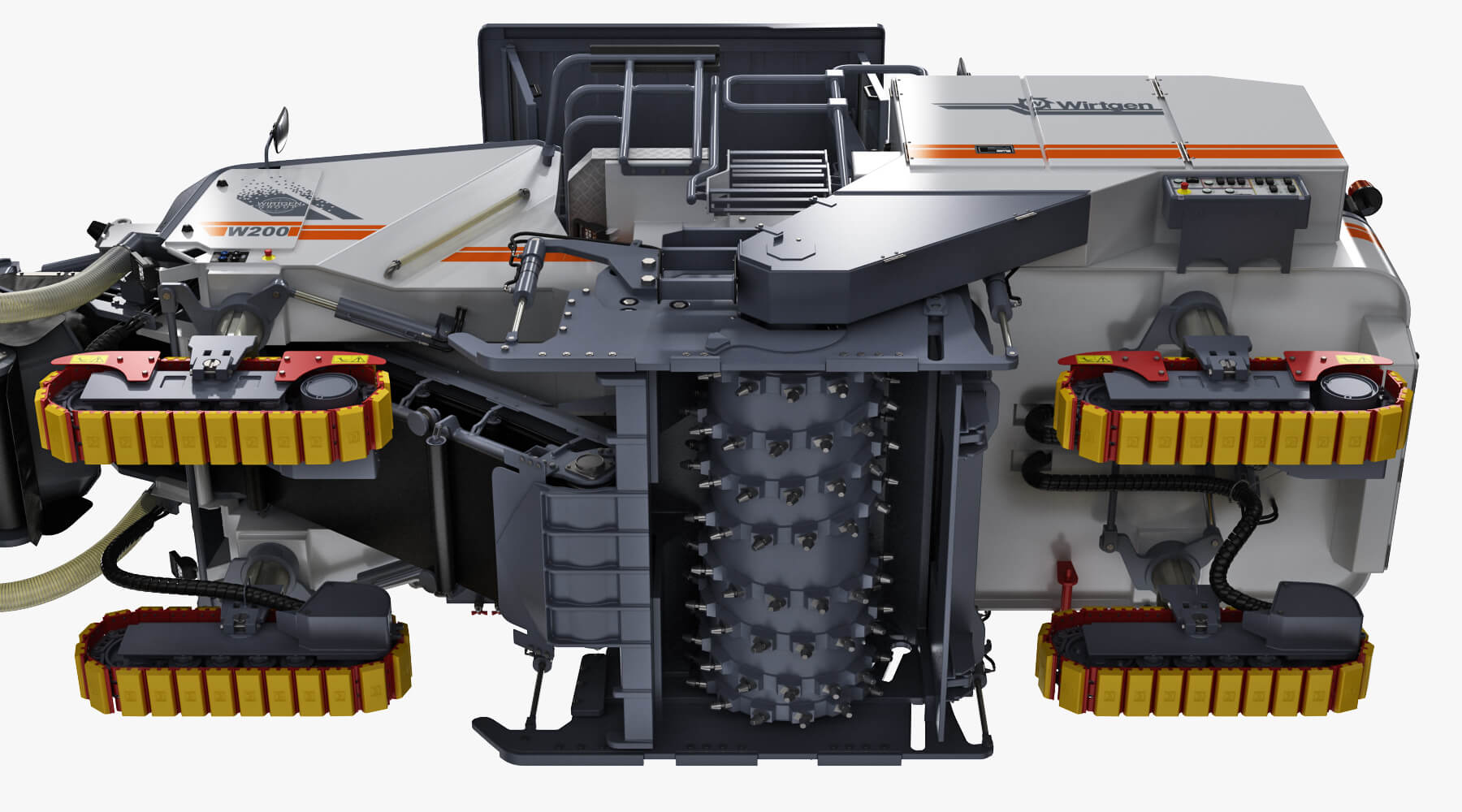 Asphalt Milling Machine Wirtgen W200 - 3D Model by modelspro
