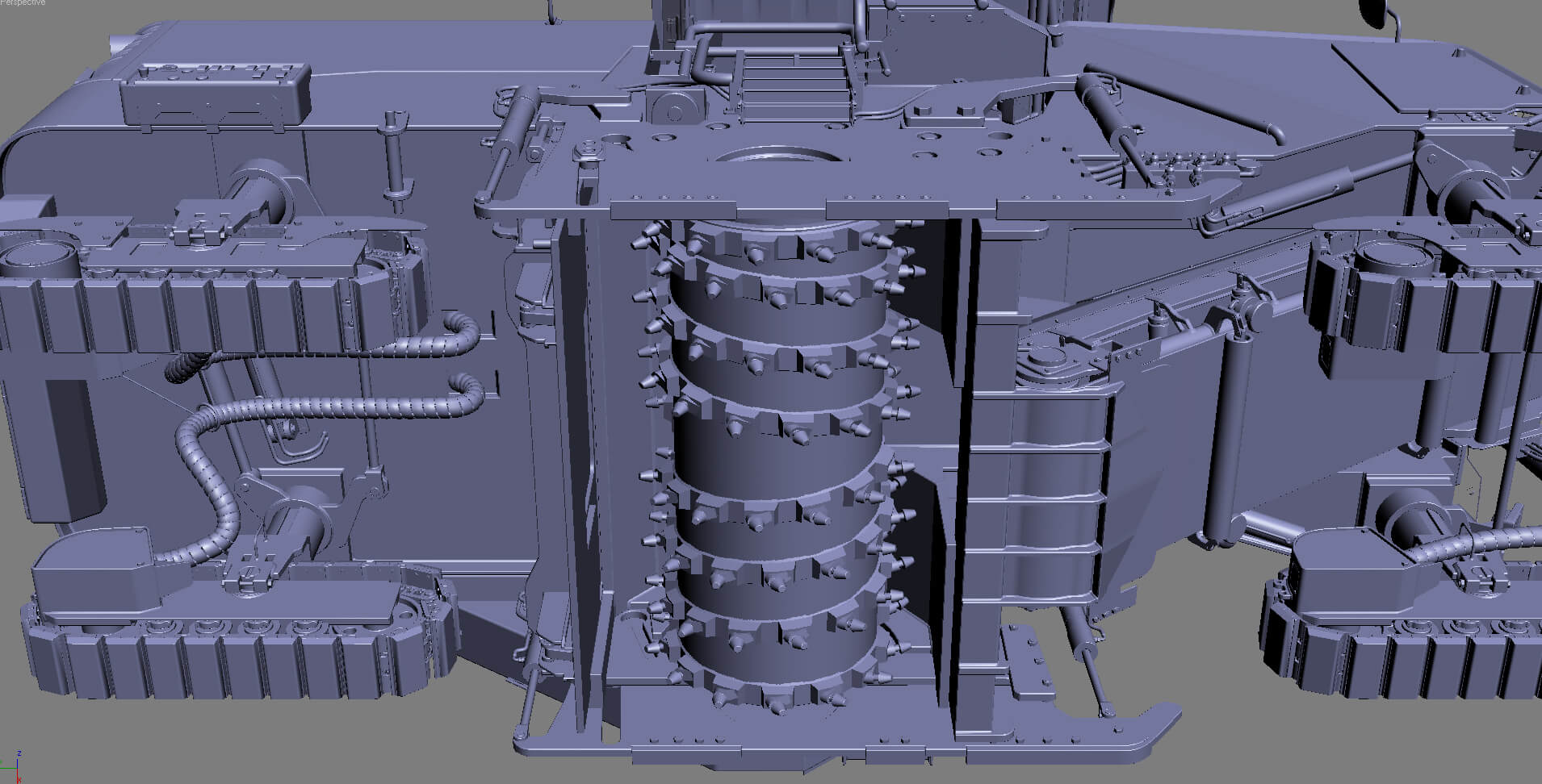 Asphalt Milling Machine Wirtgen W200 - 3D Model by modelspro
