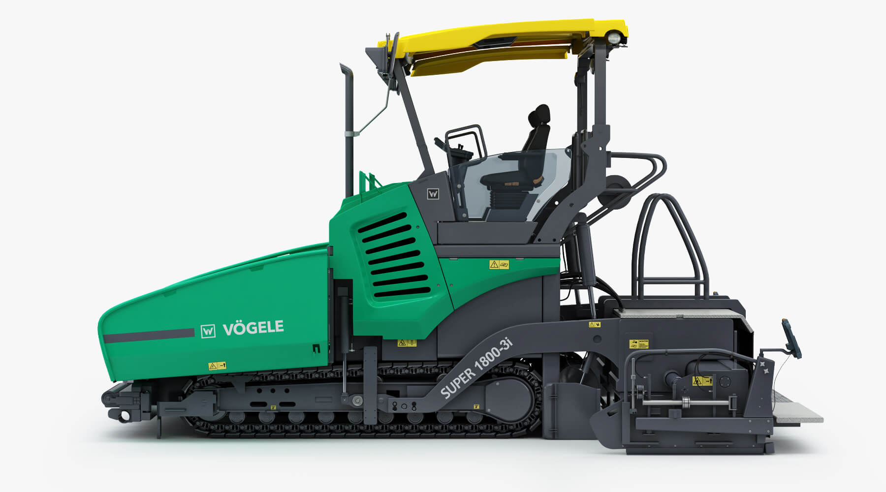 Asphalt Paver Vogele Super 1800-3I 3D Model by modelspro