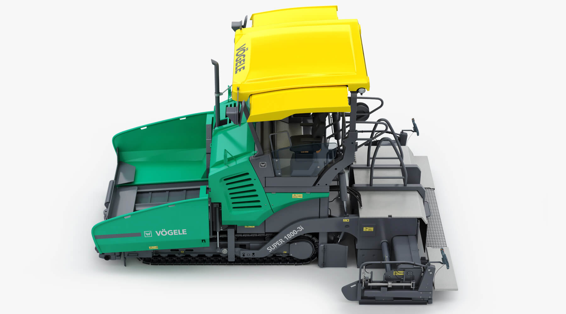 Asphalt Paver Vogele Super 1800-3I 3D Model by modelspro