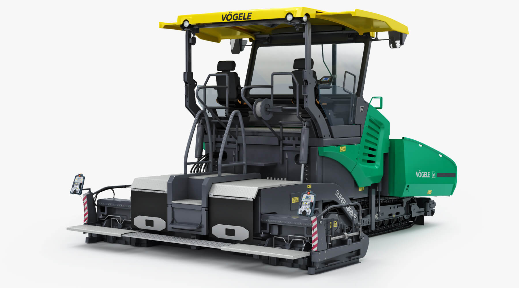 Asphalt Paver Vogele Super 1800-3I 3D Model by modelspro