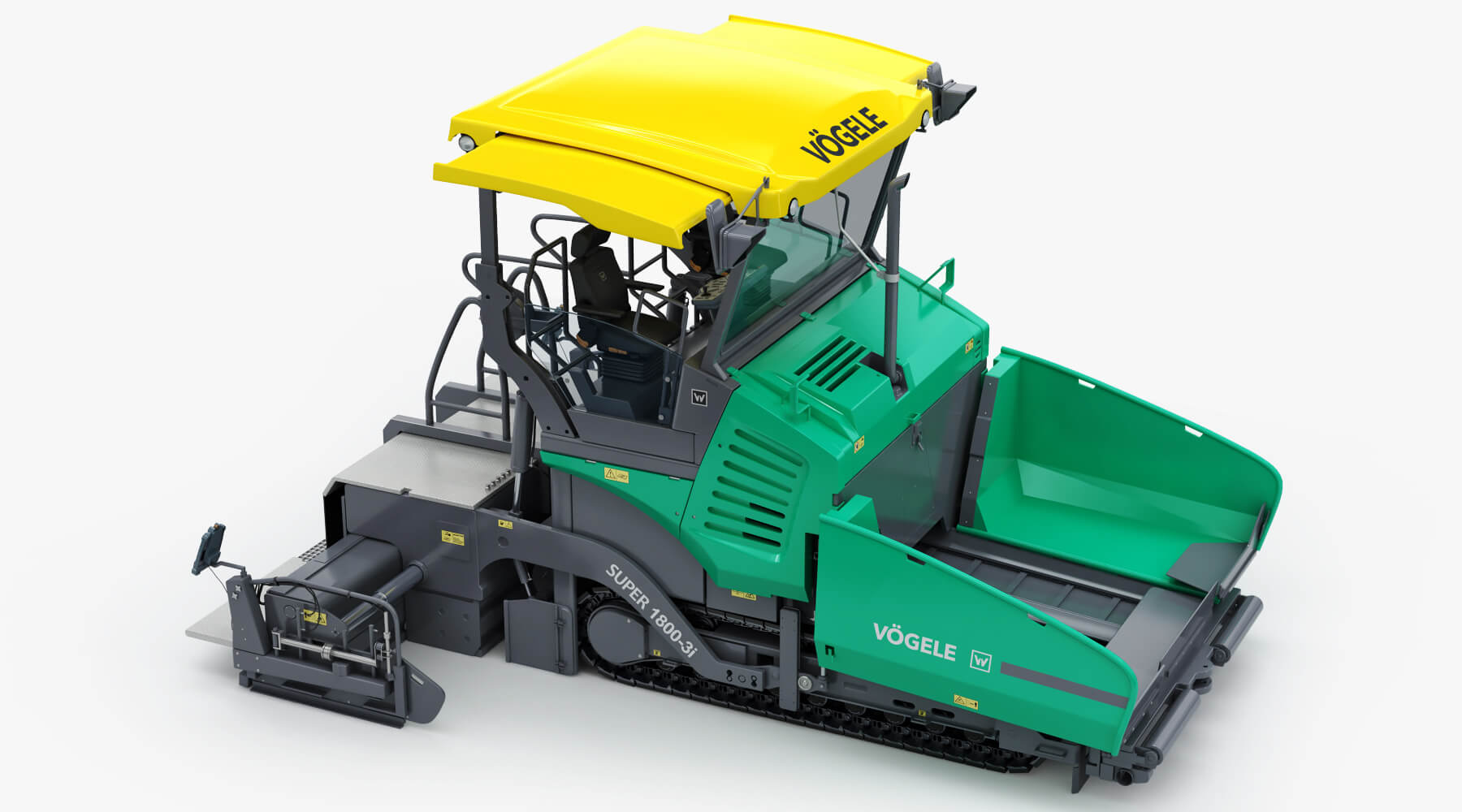 Asphalt Paver Vogele Super 1800-3I 3D Model by modelspro