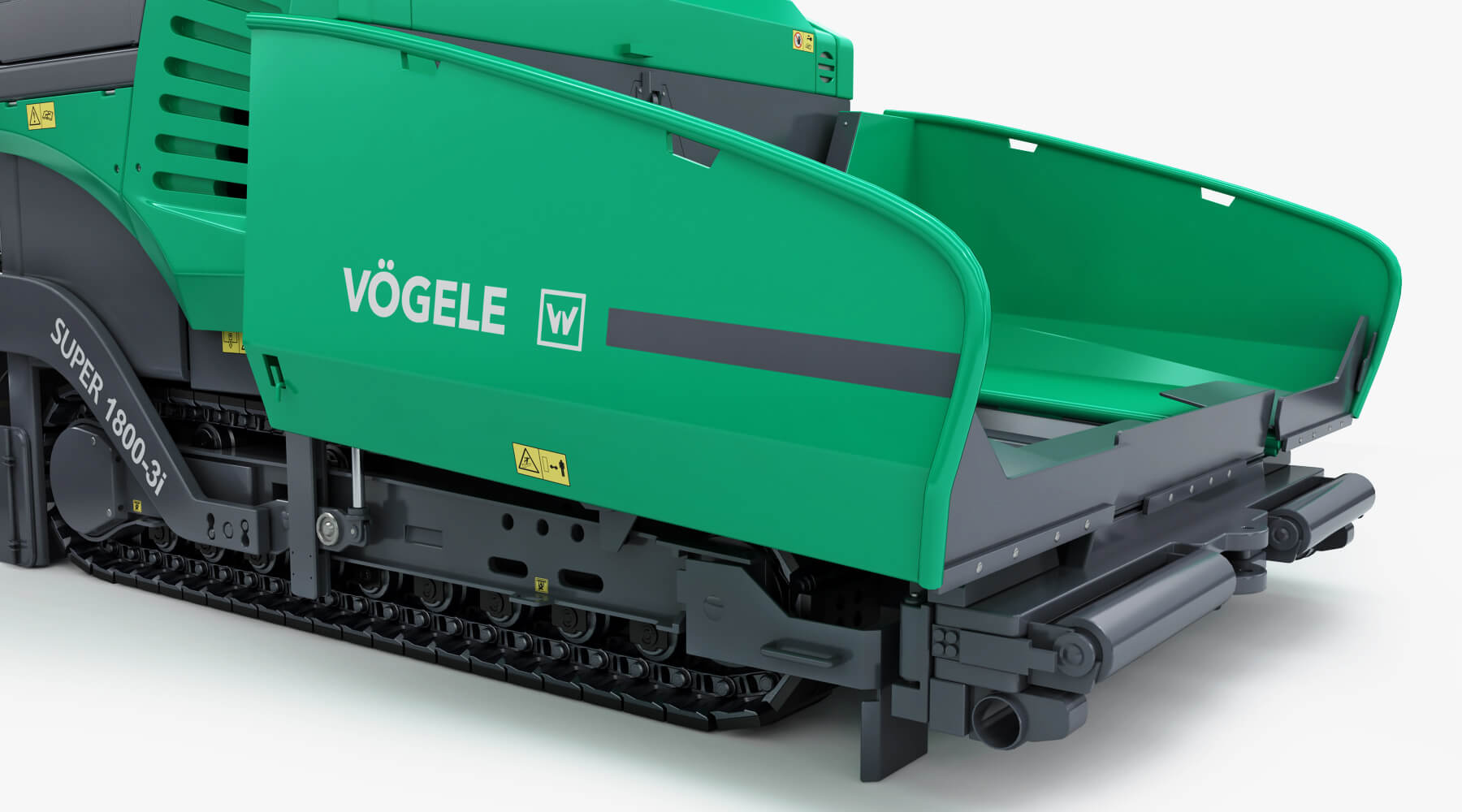 Asphalt Paver Vogele Super 1800-3I 3D Model by modelspro