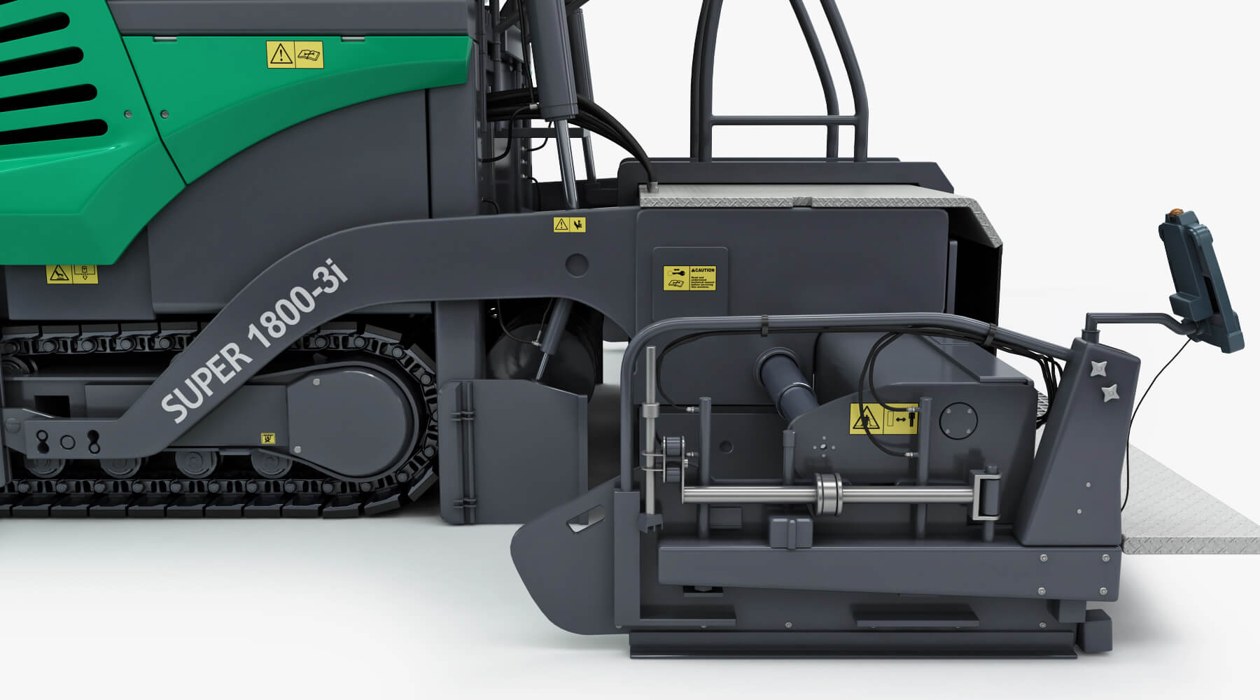 Asphalt Paver Vogele Super 1800-3I 3D Model by modelspro