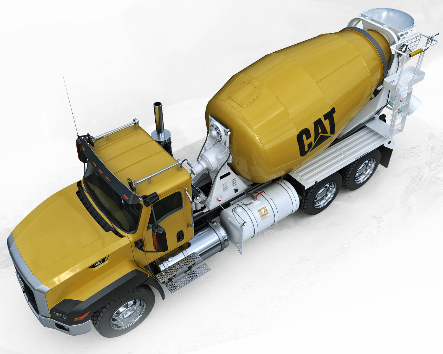 Cat Ct660M Concrete Mixer Truck - 3D Model by modelspro