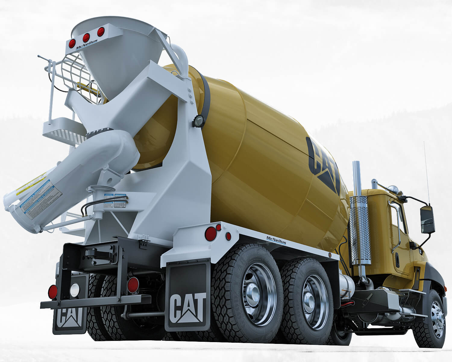 Cat Ct660M Concrete Mixer Truck - 3D Model by modelspro