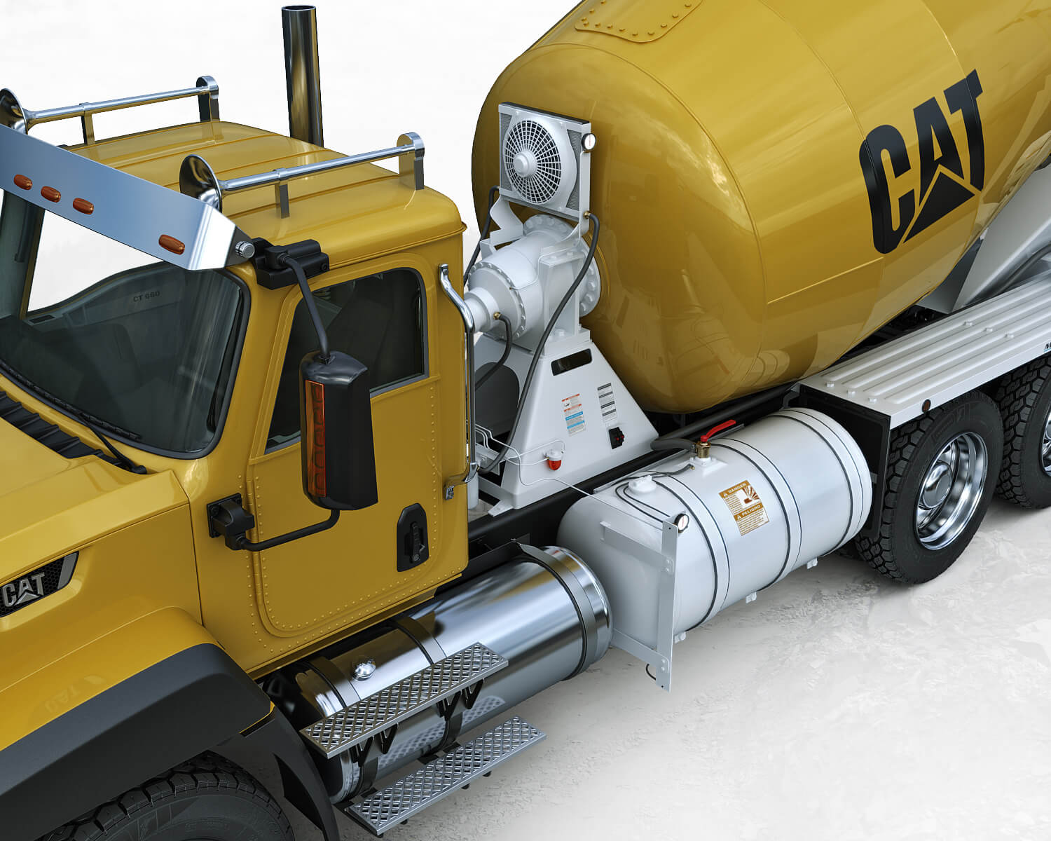 Cat Ct660M Concrete Mixer Truck - 3D Model by modelspro
