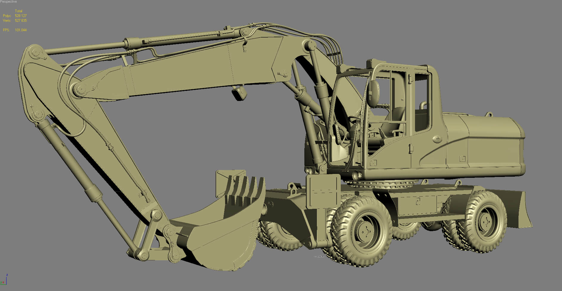 Cat M322D Wheeled Excavator - 3D Model by modelspro