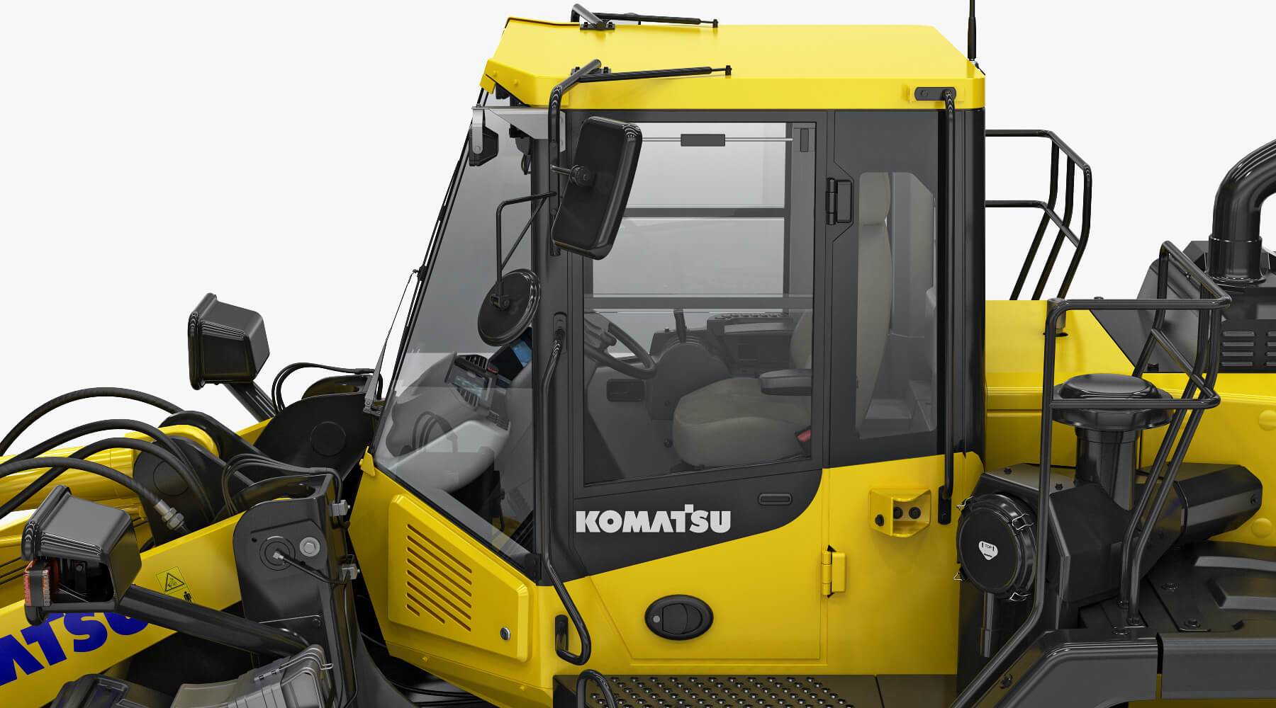 Collection Construction Machines Komatsu - 3D Model by modelspro