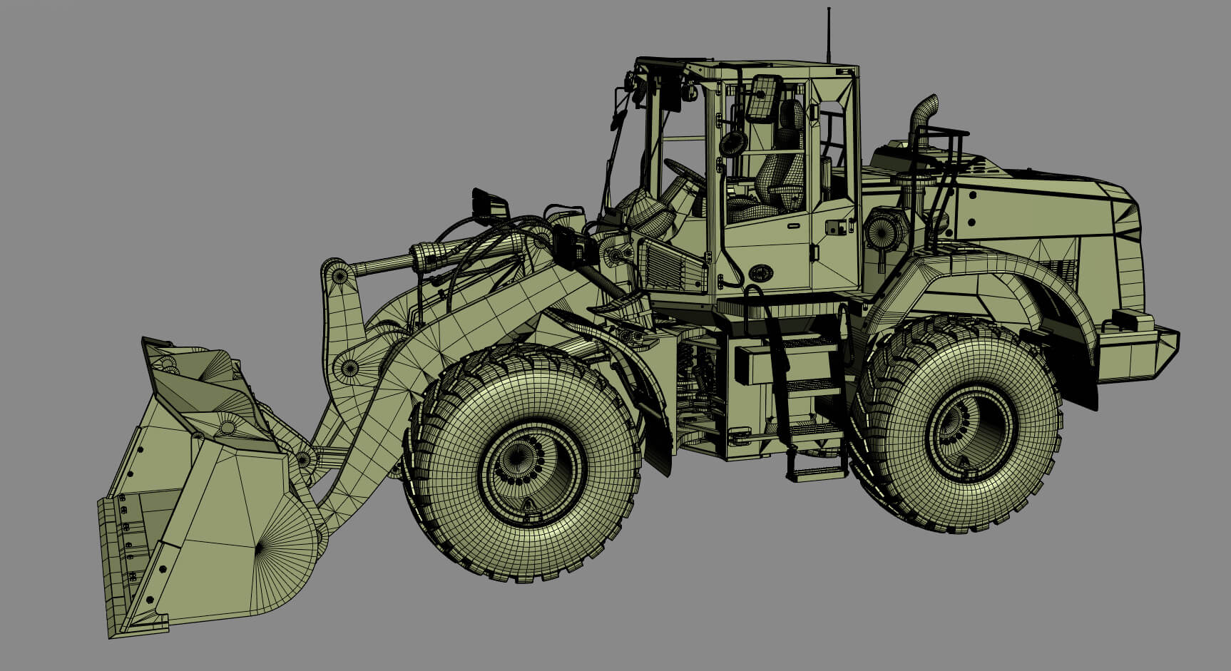 Collection Construction Machines Komatsu - 3D Model by modelspro