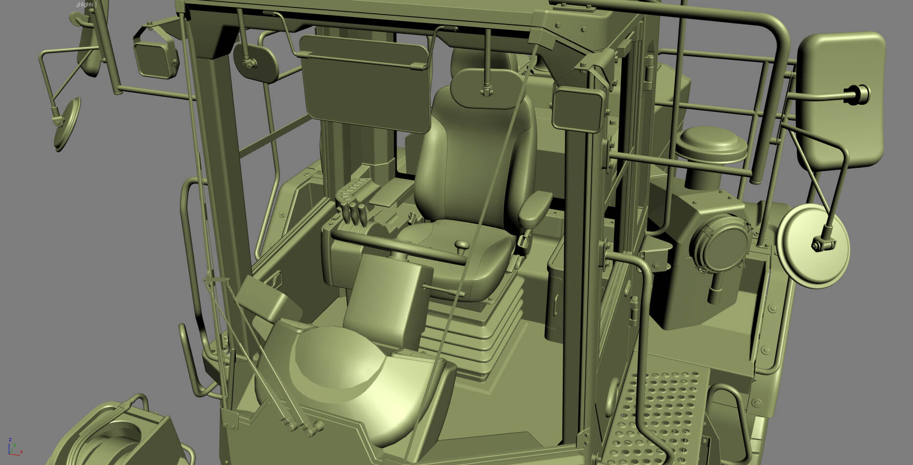 Collection Construction Machines Komatsu - 3D Model by modelspro
