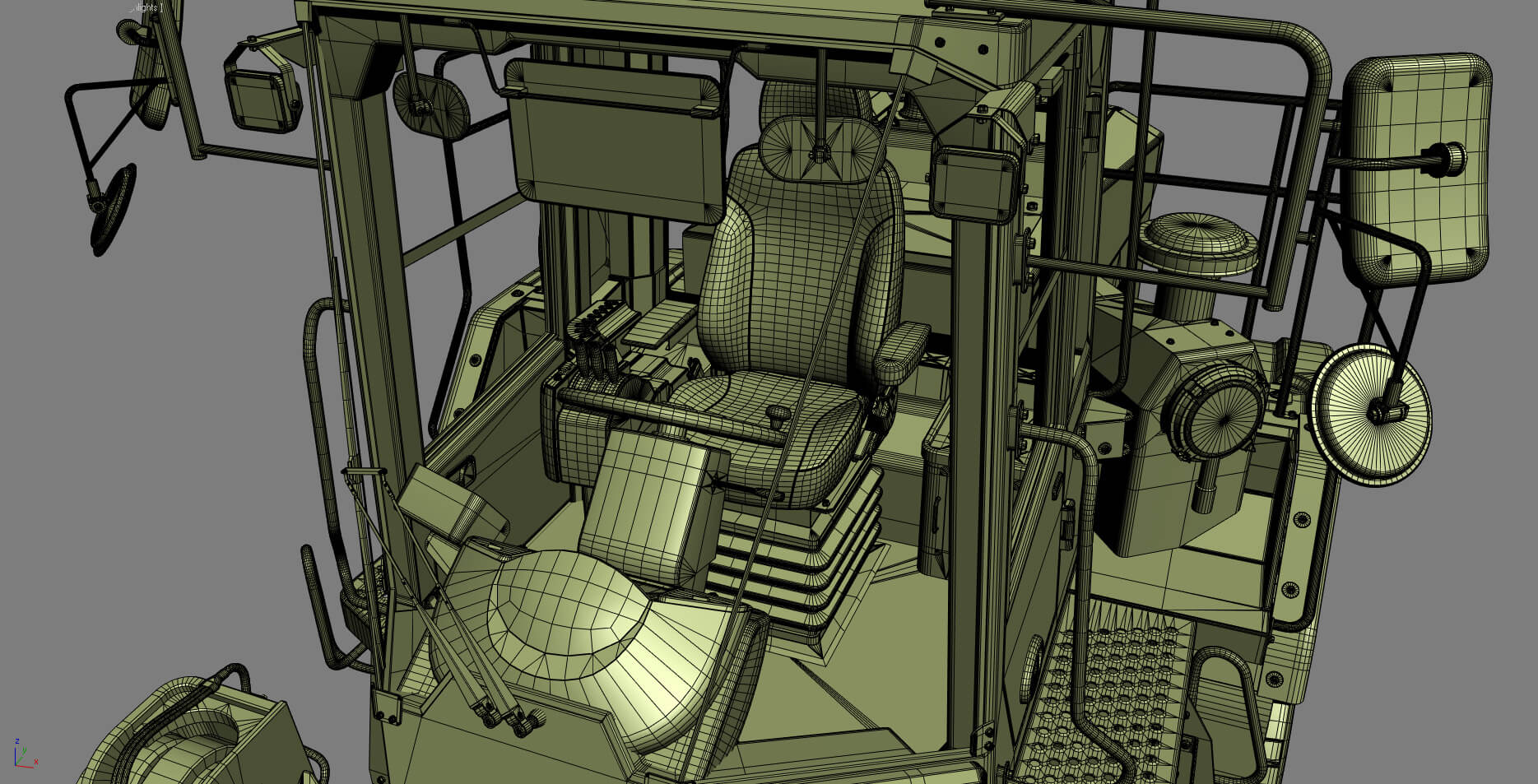 Collection Construction Machines Komatsu - 3D Model by modelspro