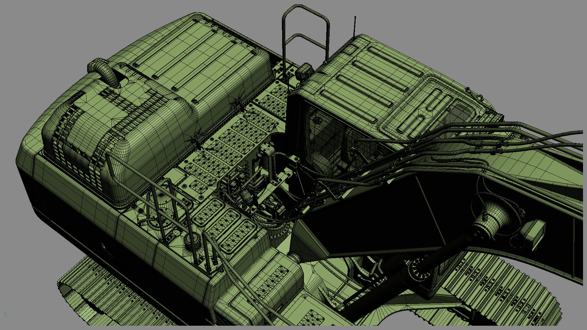 Collection Construction Machines Komatsu - 3D Model by modelspro