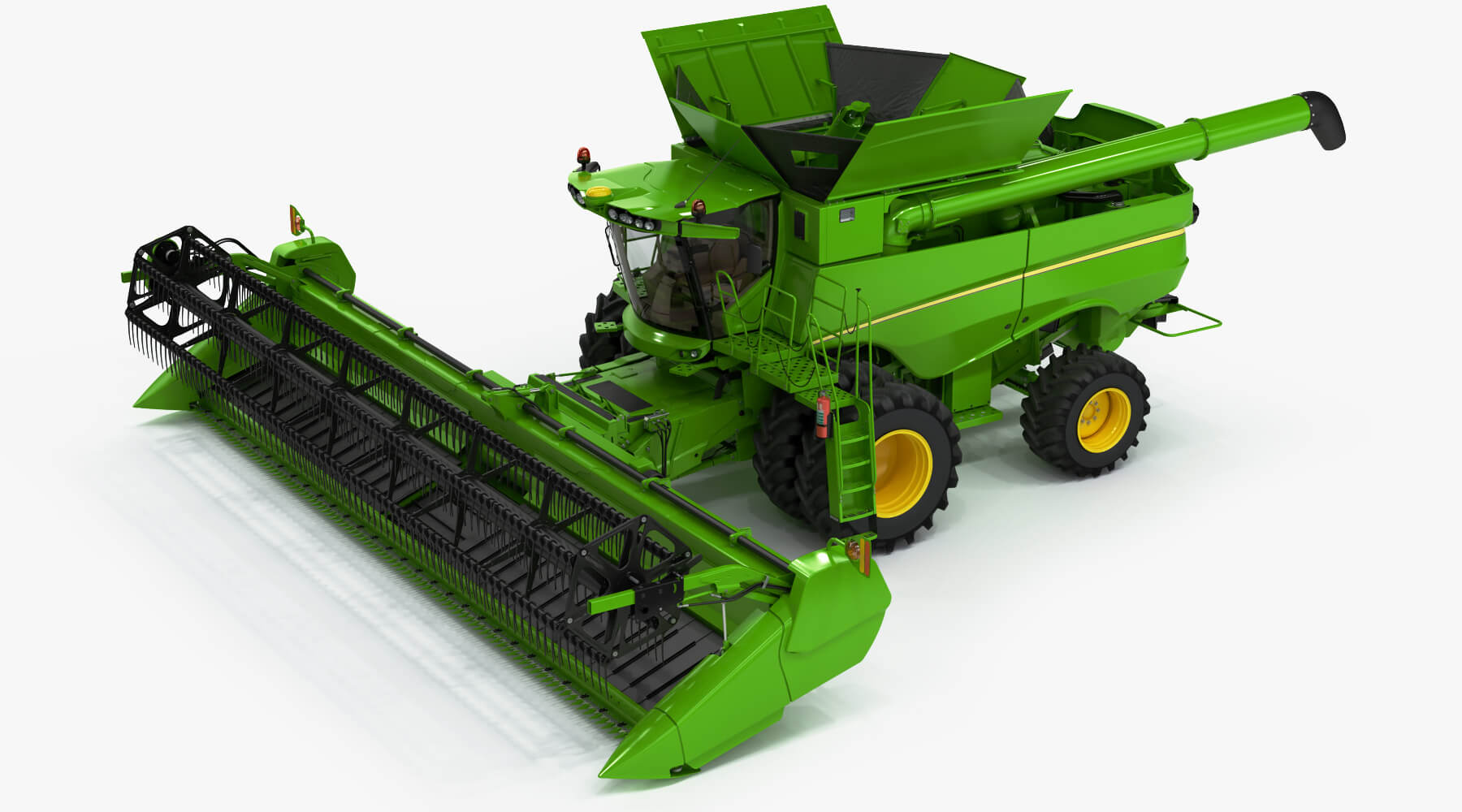 Combine Harvester John Deere S680 - 3D Model by modelspro