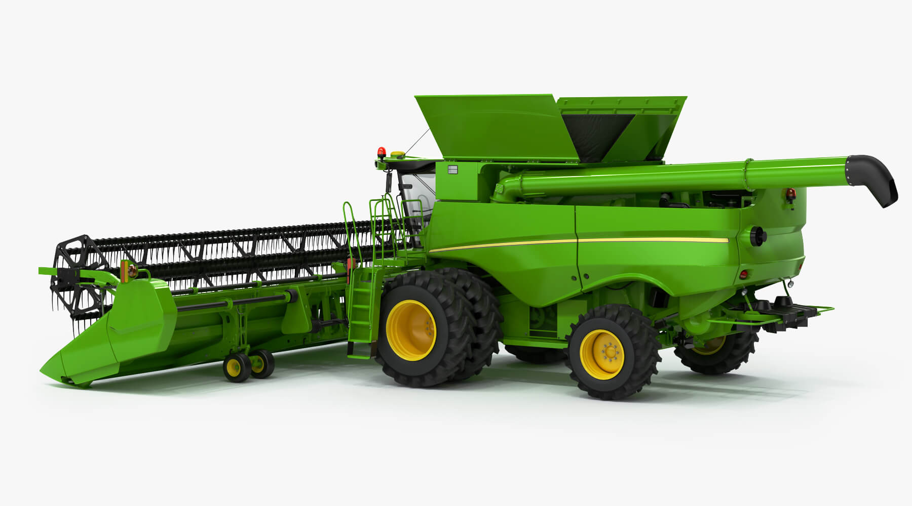 Combine Harvester John Deere S680 - 3D Model by modelspro