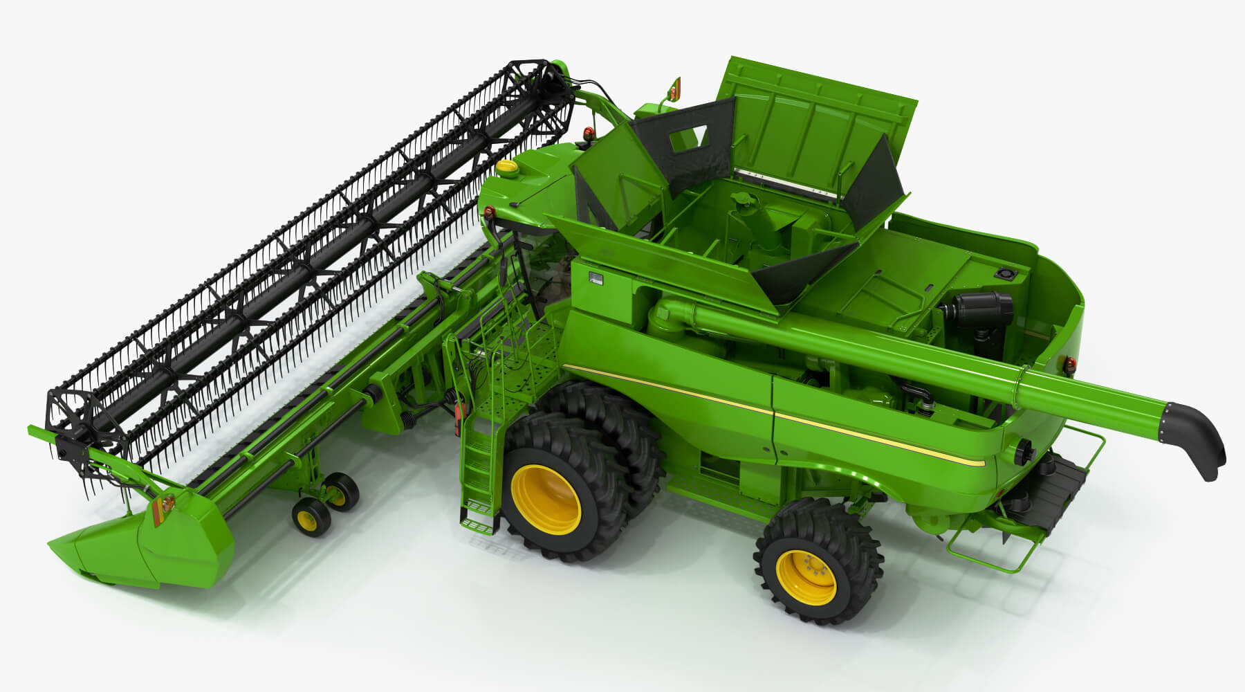 Combine Harvester John Deere S680 - 3D Model by modelspro