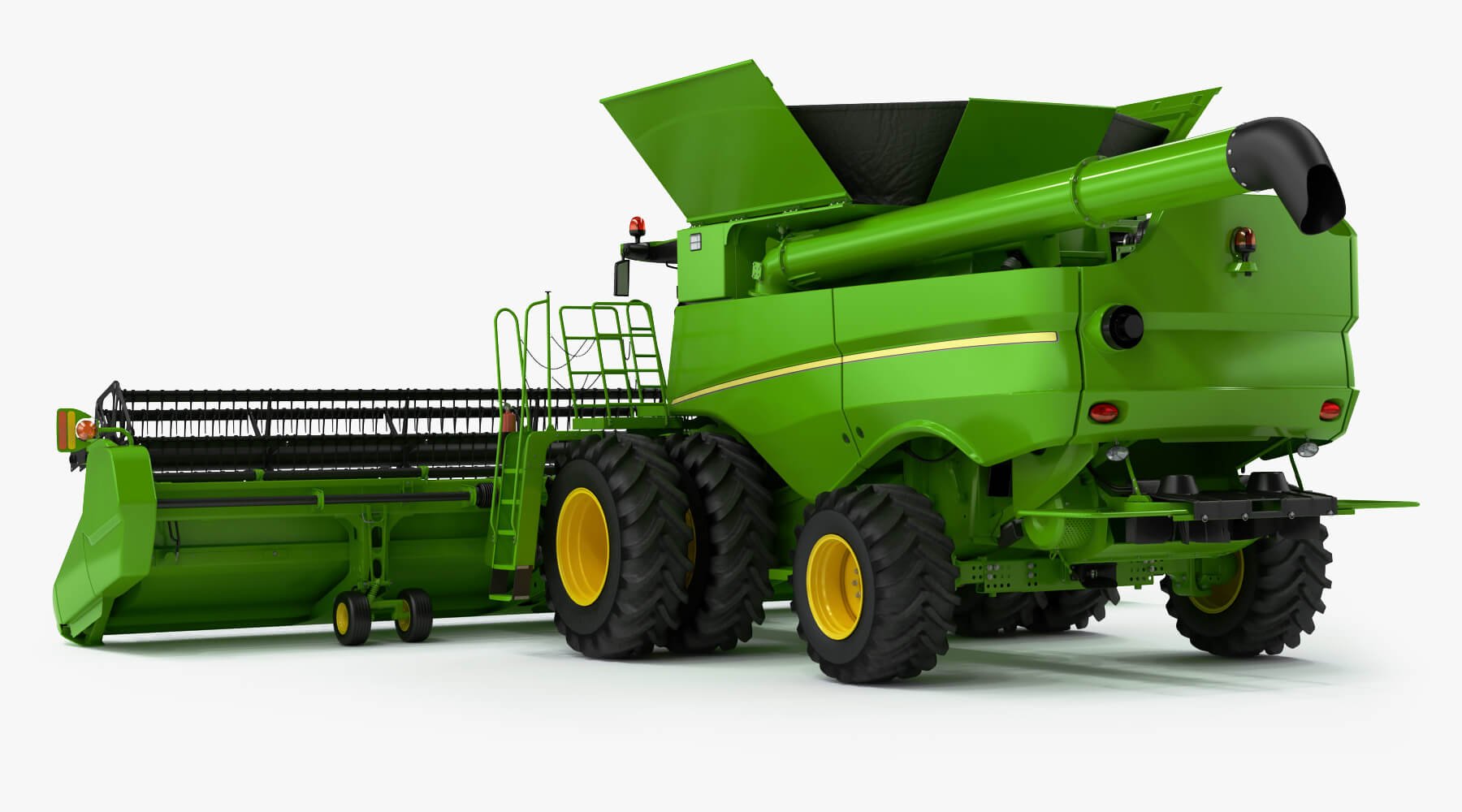 Combine Harvester John Deere S680 - 3D Model by modelspro