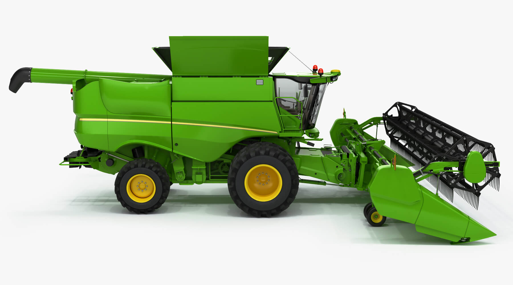 Combine Harvester John Deere S680 - 3D Model by modelspro