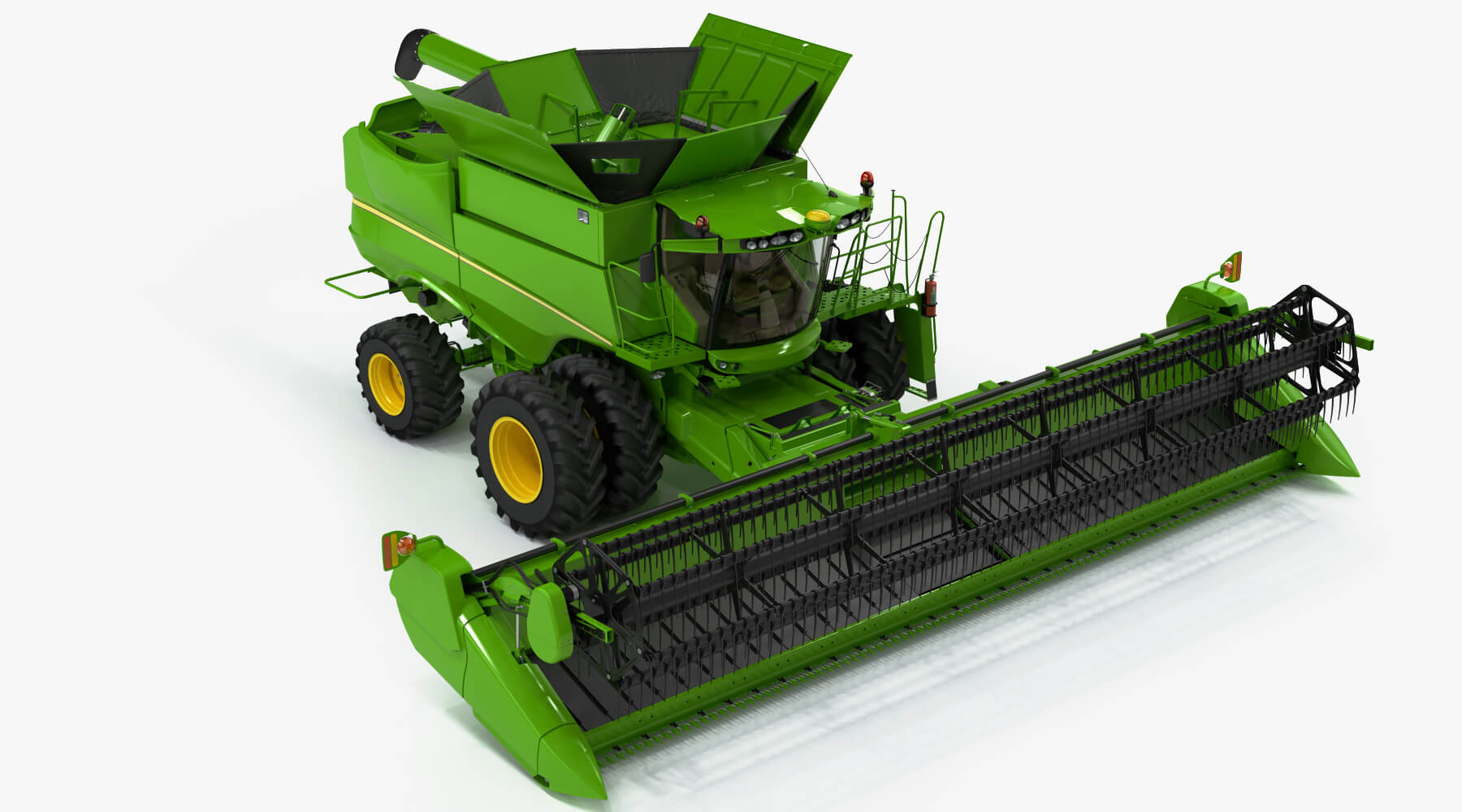 Combine Harvester John Deere S680 - 3D Model by modelspro