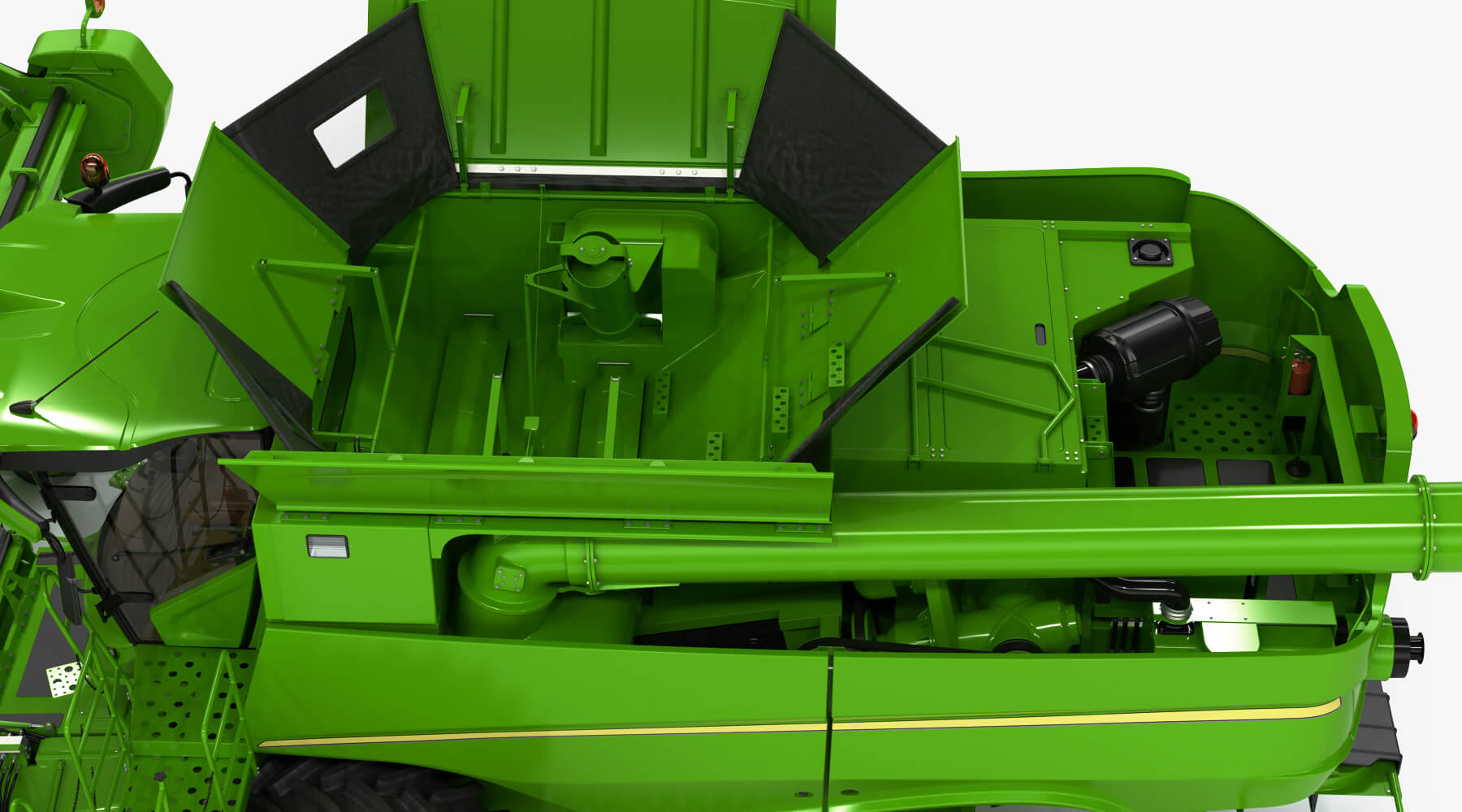 Combine Harvester John Deere S680 - 3D Model by modelspro