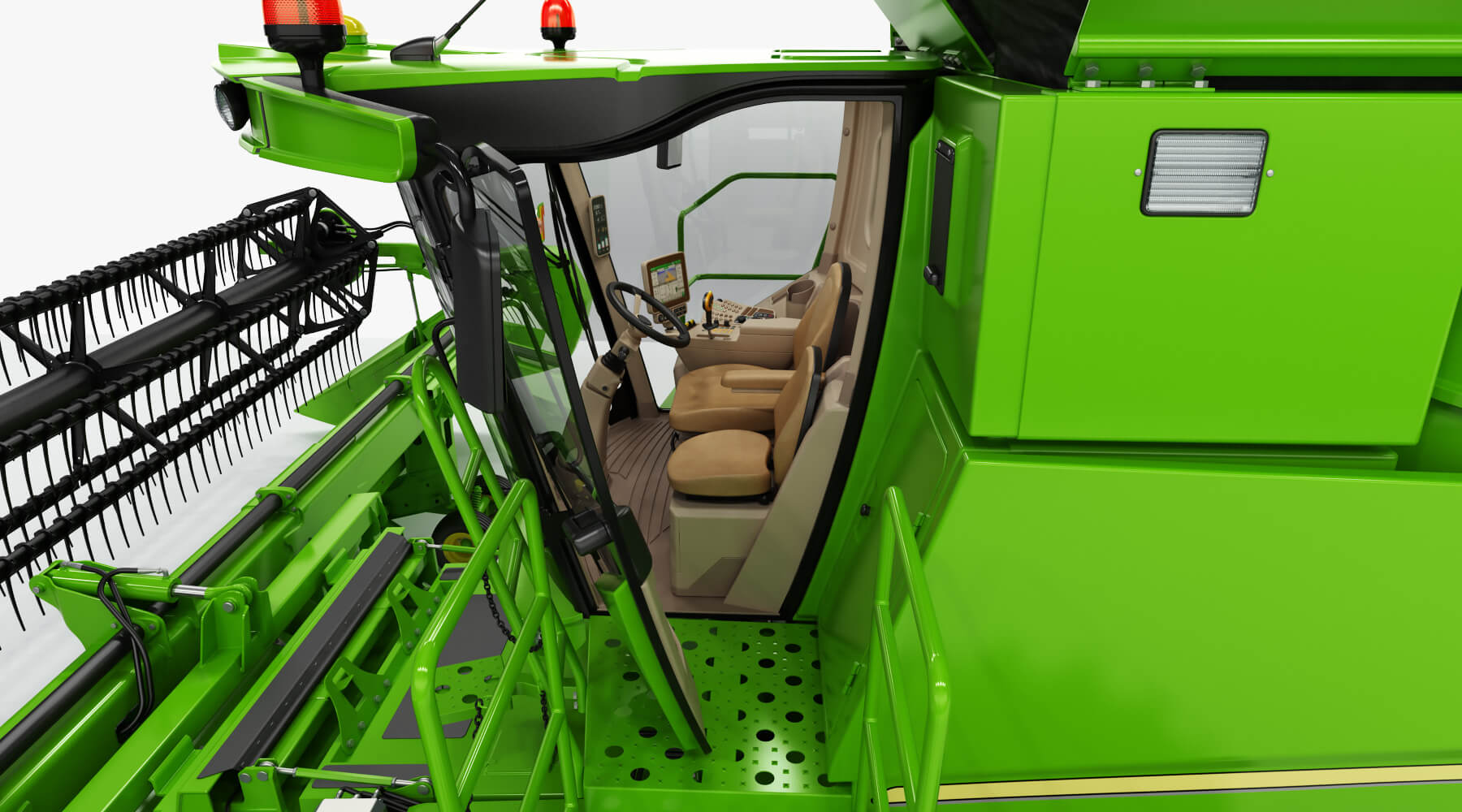 Combine Harvester John Deere S680 - 3D Model by modelspro