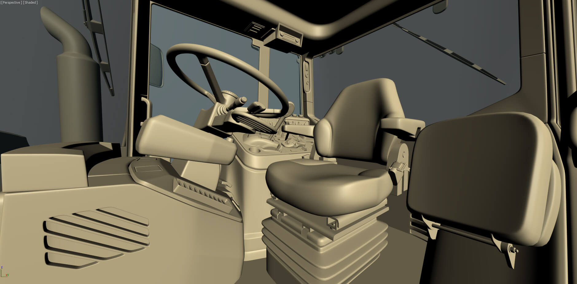 Farm Tractor John Deere 6195M - 3D Model by modelspro