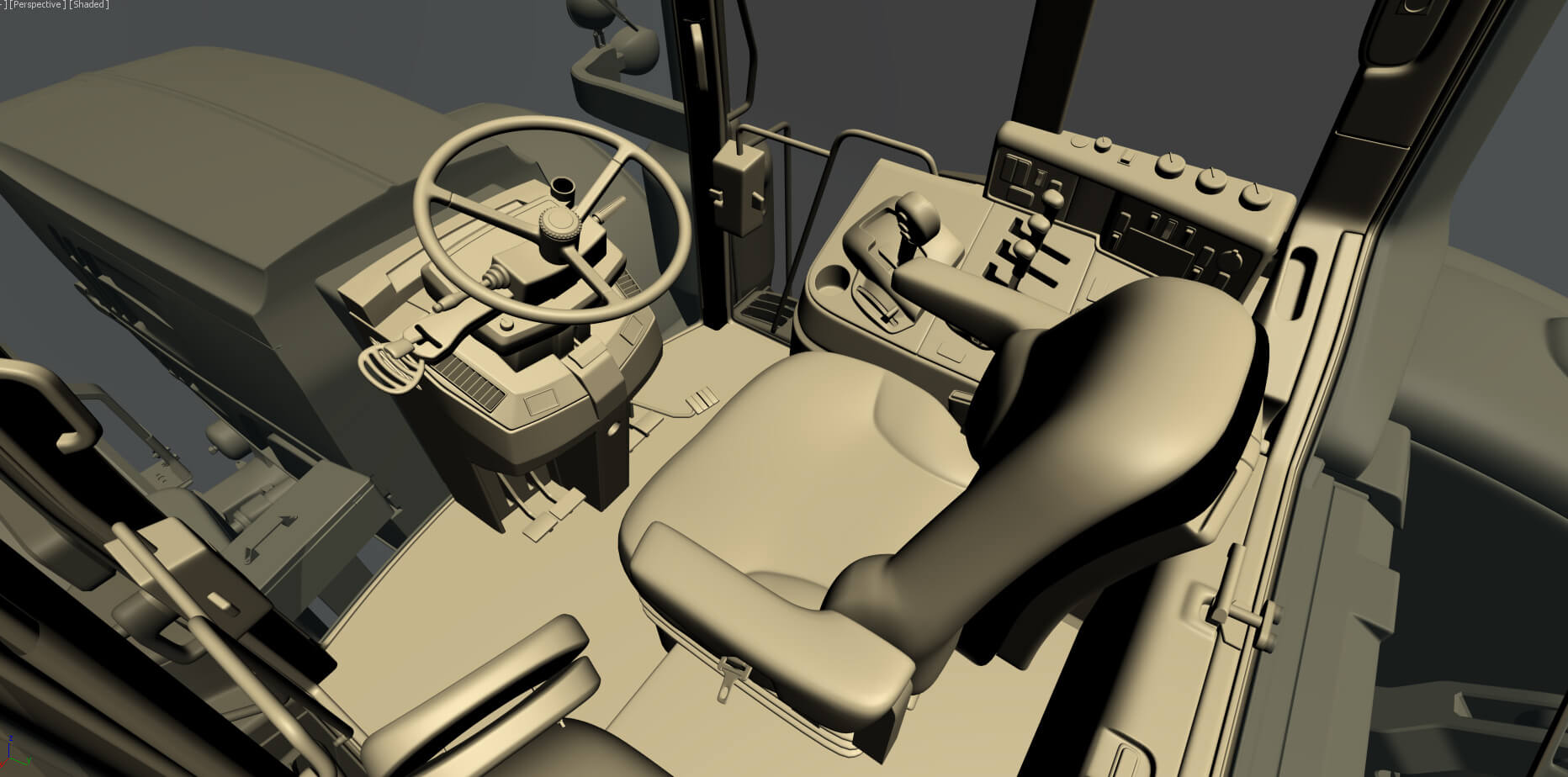 Farm Tractor John Deere 6195M - 3D Model by modelspro