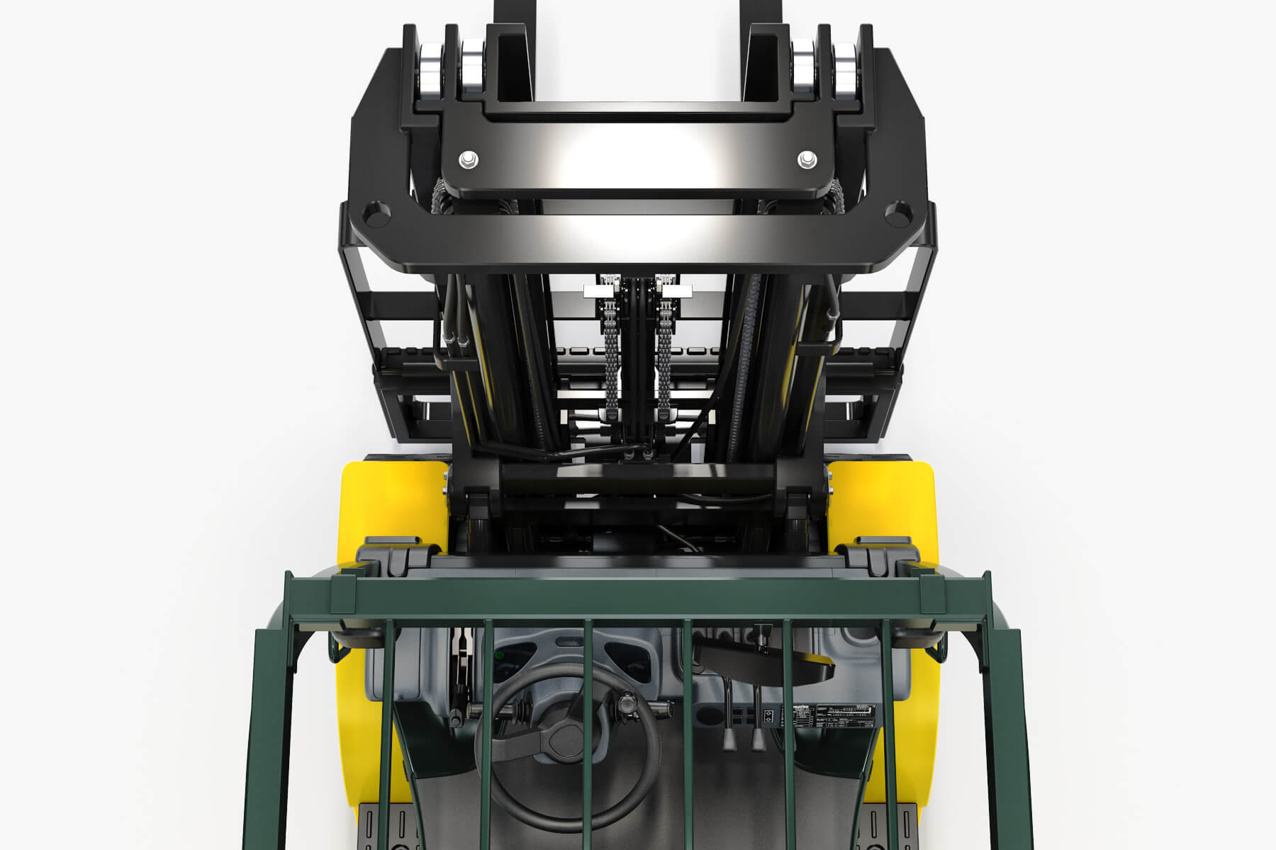 Forklift Komatsu BX50 Rigged - 3D Model by modelspro