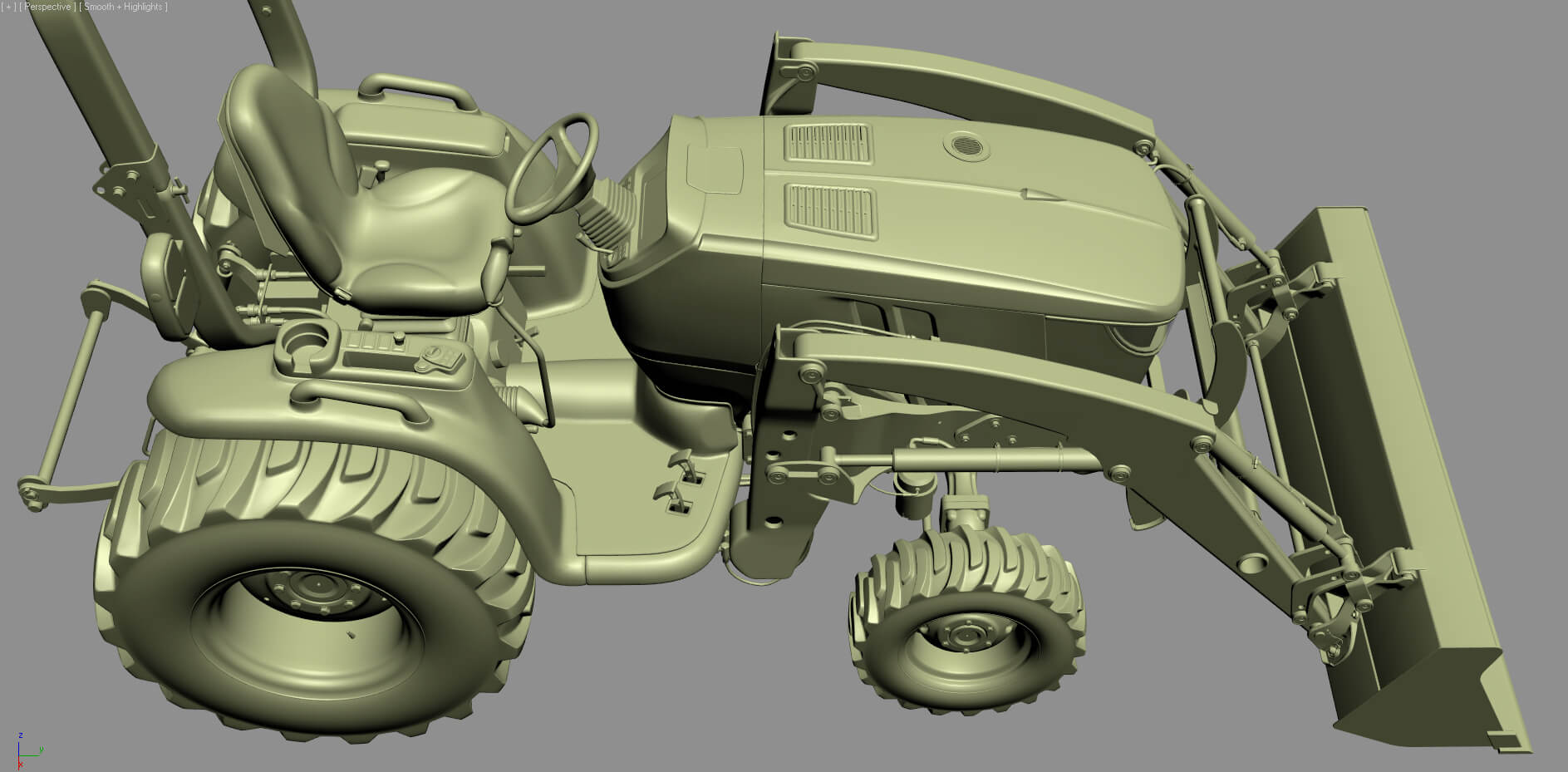 John Deere 3046R Tractor Utility - 3D Model by modelspro