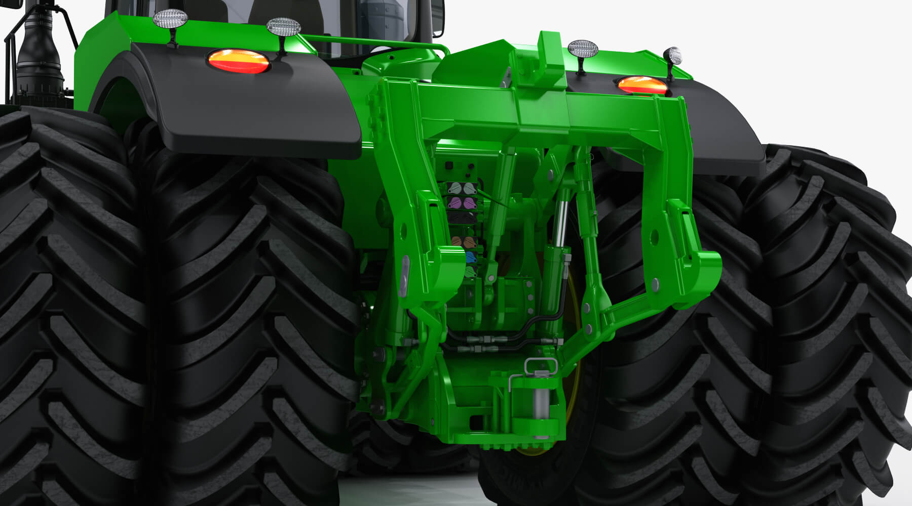 John Deere 9620R Wheeled Power Tractor - 3D Model by modelspro