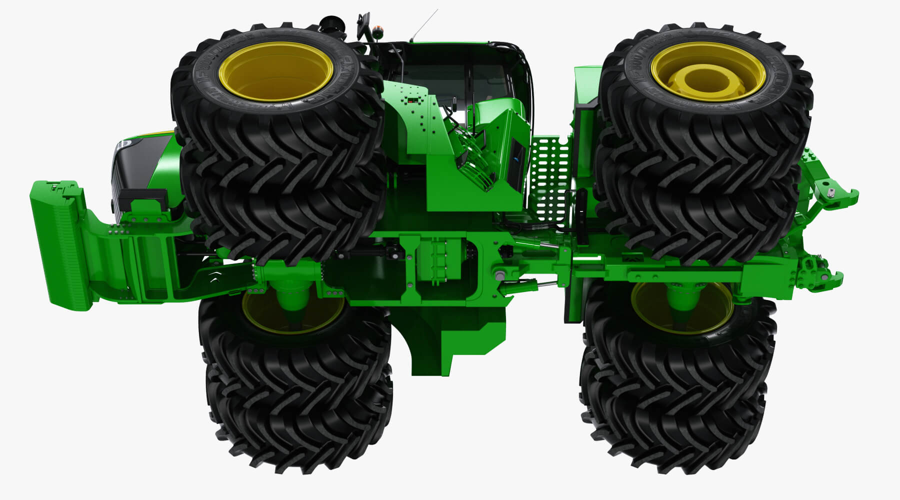John Deere 9620R Wheeled Power Tractor - 3D Model by modelspro