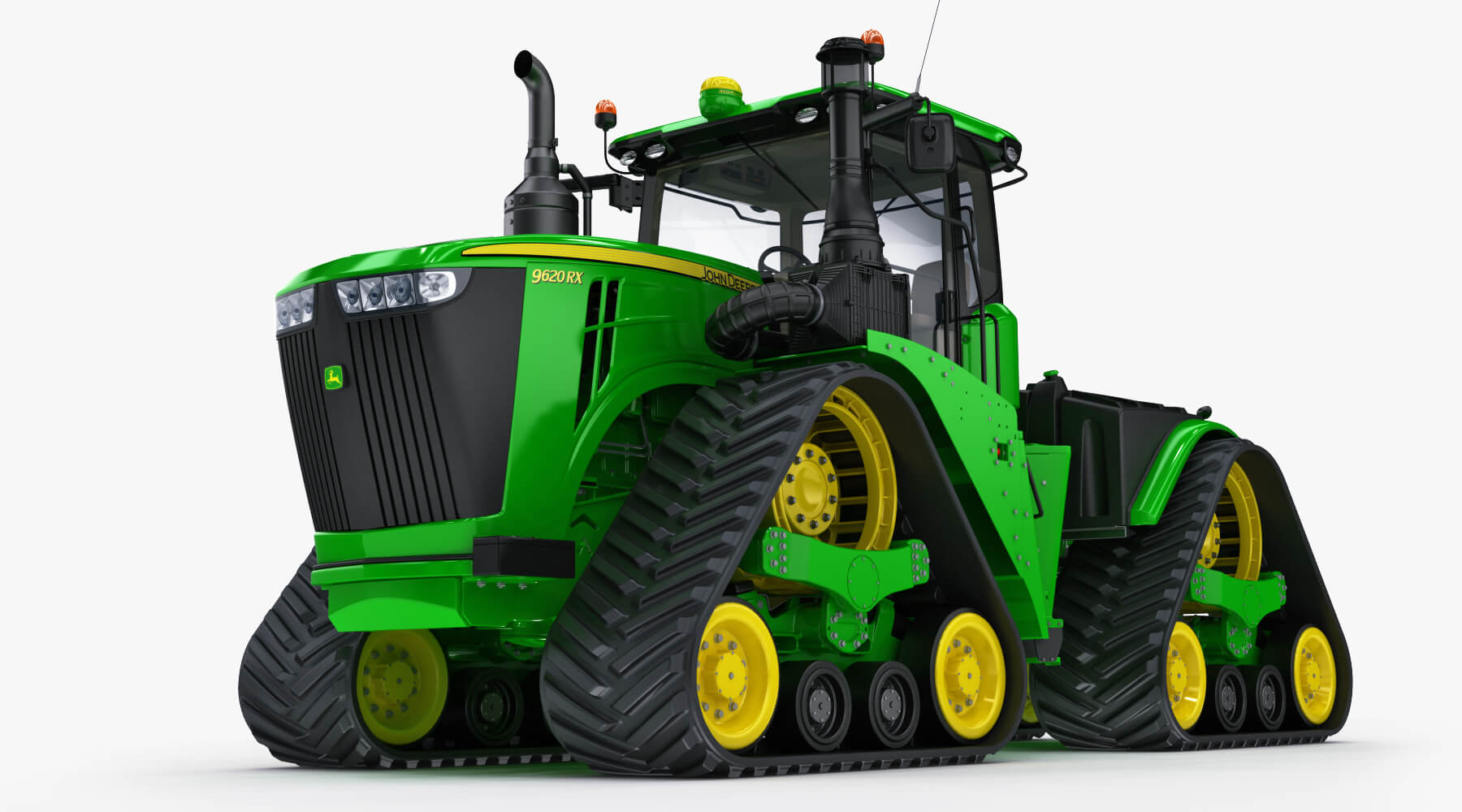 John Deere 9620 RX Tracked Power Tractor - 3D Model by modelspro
