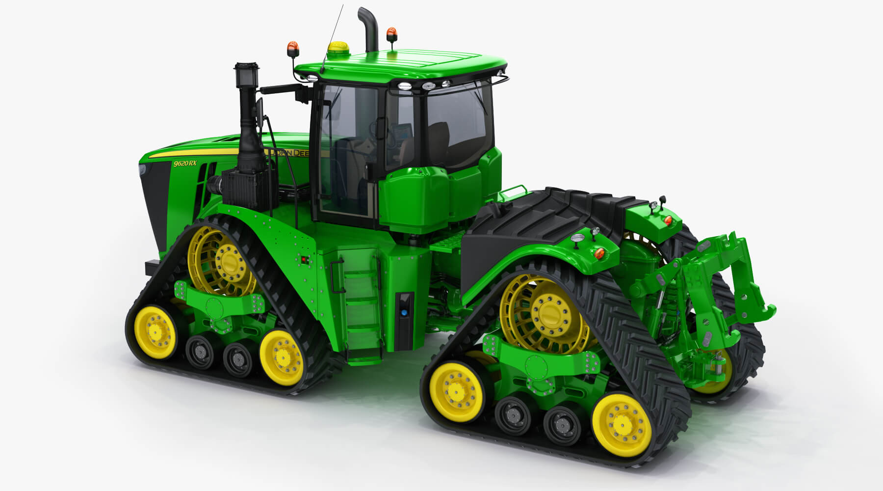 John Deere 9620 RX Tracked Power Tractor - 3D Model by modelspro