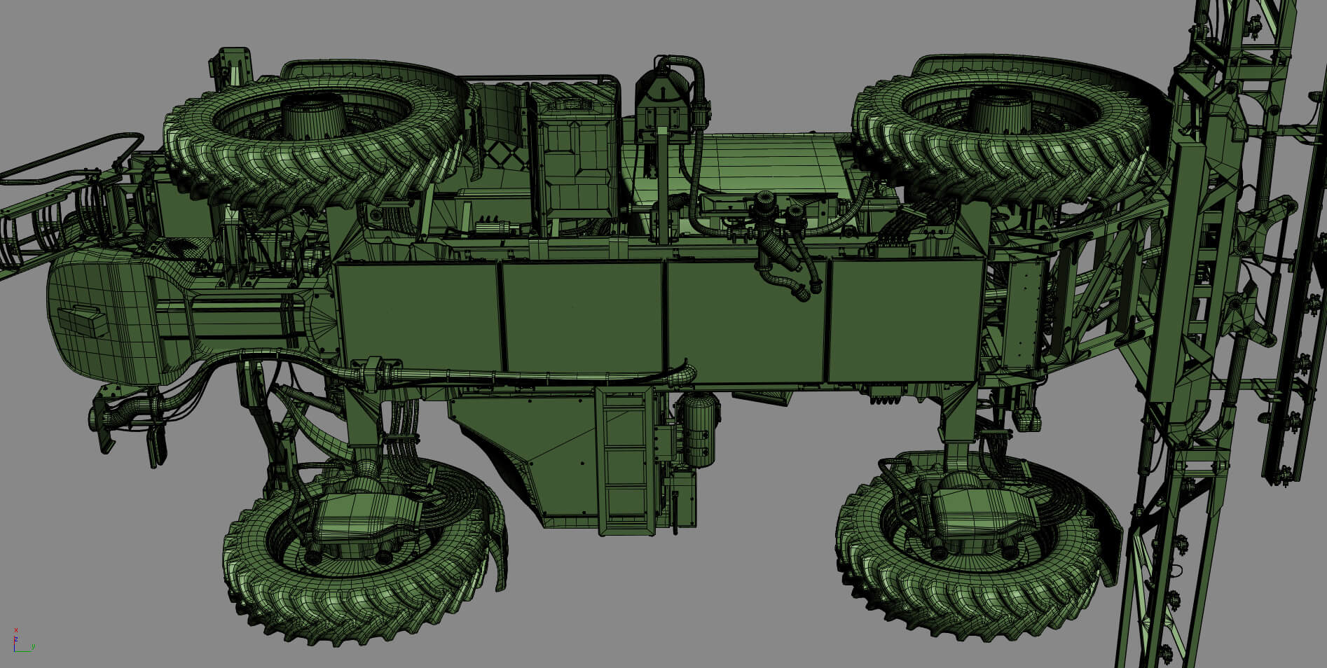 John Deere R4045 Sprayer - 3D Model by modelspro