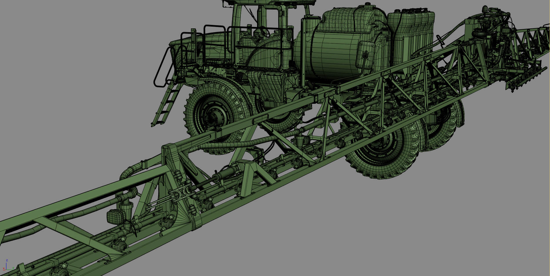 John Deere R4045 Sprayer - 3D Model by modelspro