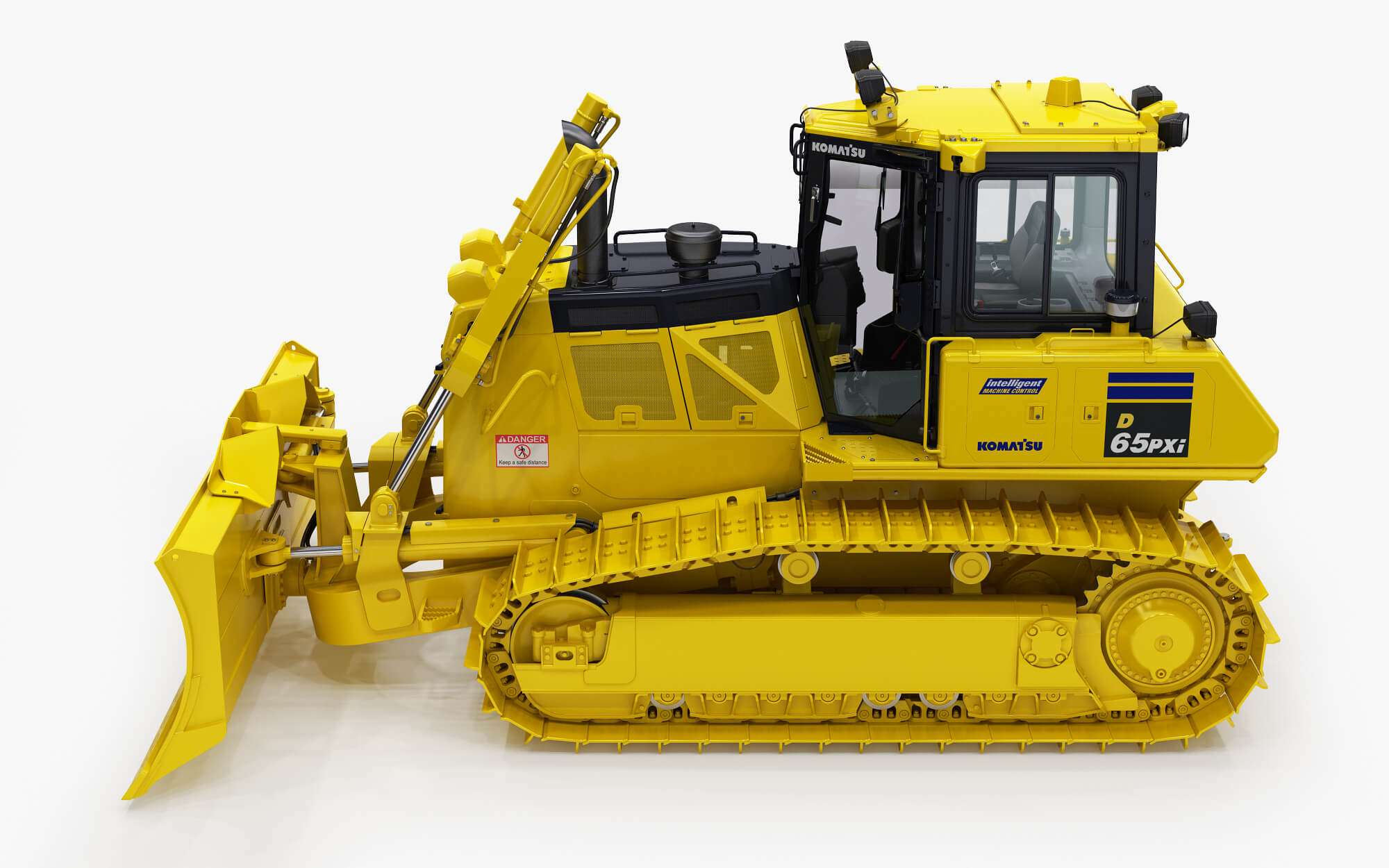 Komatsu D65Pxi-18 Crawler Dozer 3D Model by modelspro