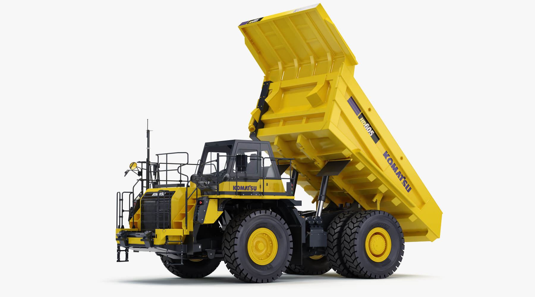 Komatsu HD605-8 Rigid Dump Truck 3D Model by modelspro