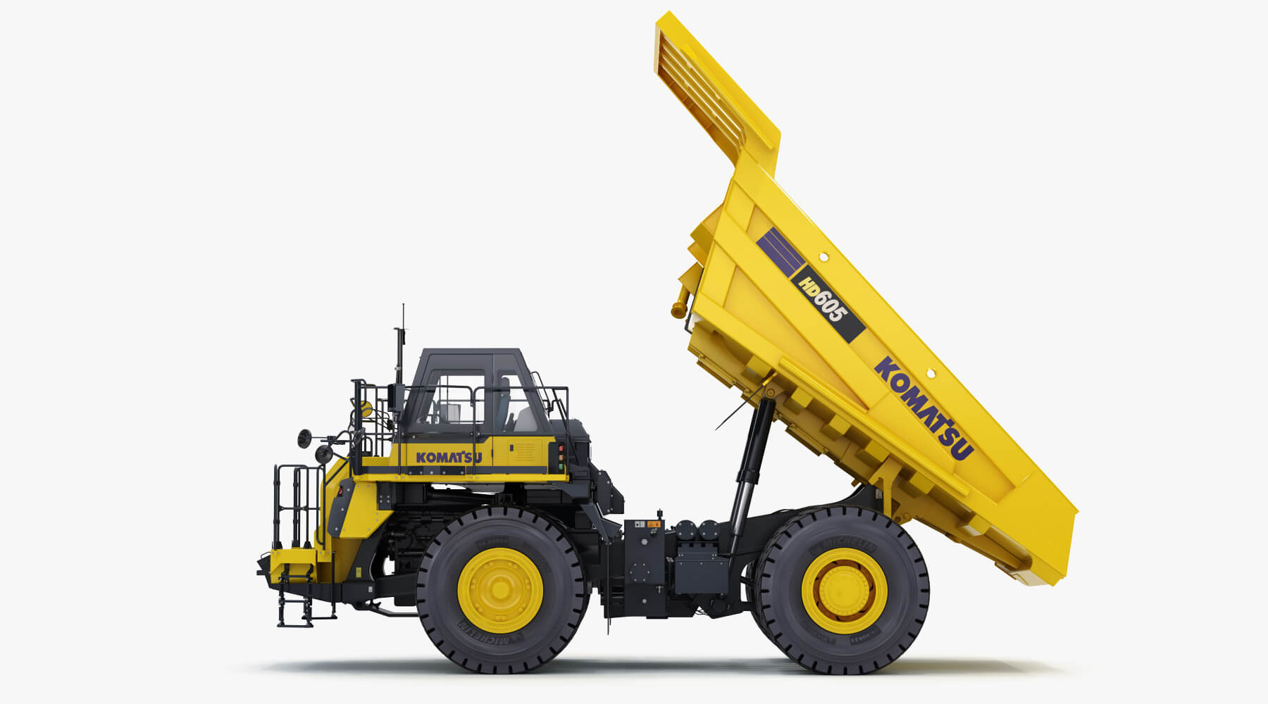 Komatsu HD605-8 Rigid Dump Truck 3D Model by modelspro