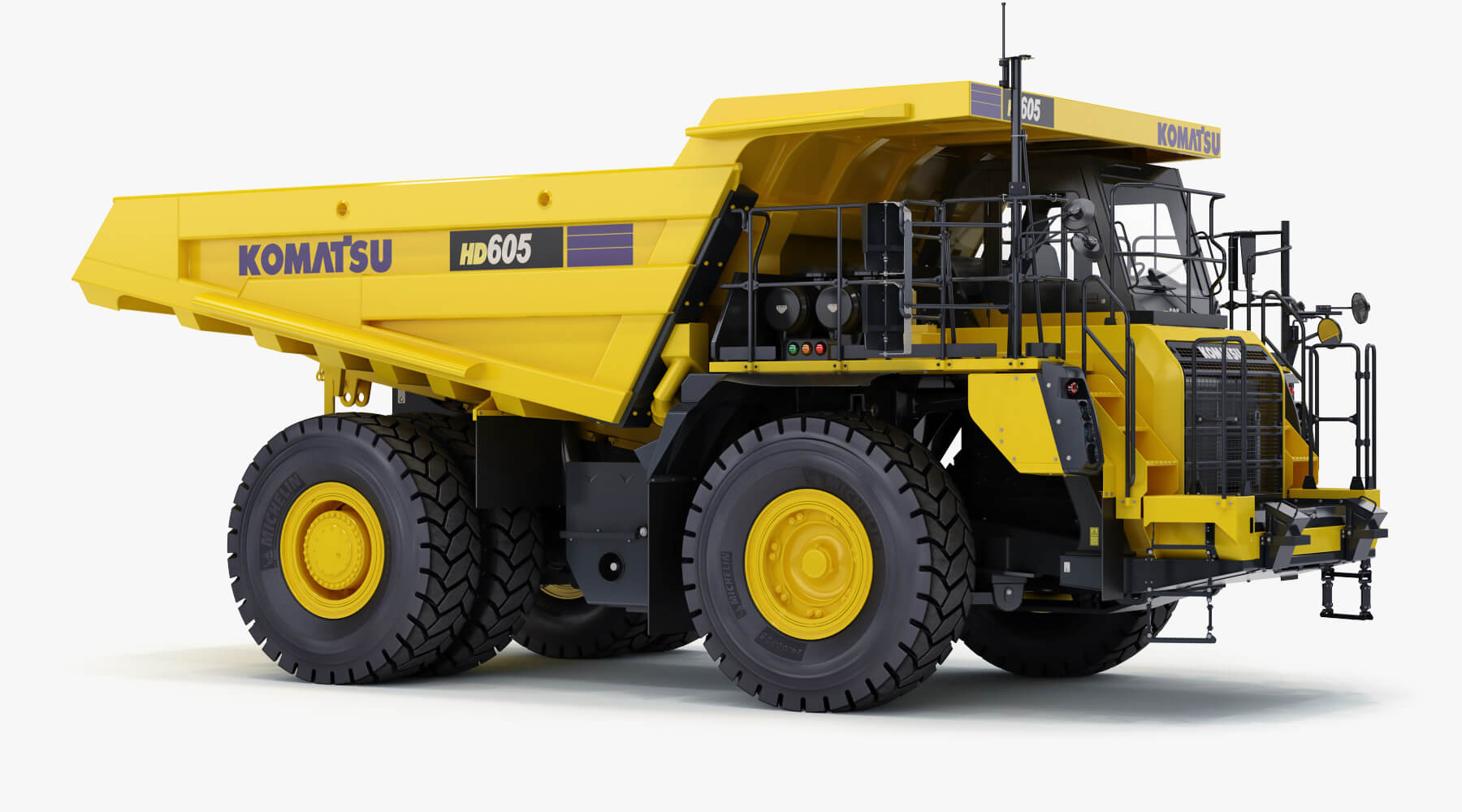 Komatsu HD605-8 Rigid Dump Truck 3D Model by modelspro